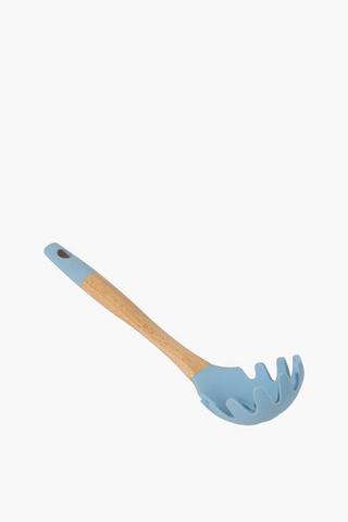 Bamboo And Silicone Spaghetti Server