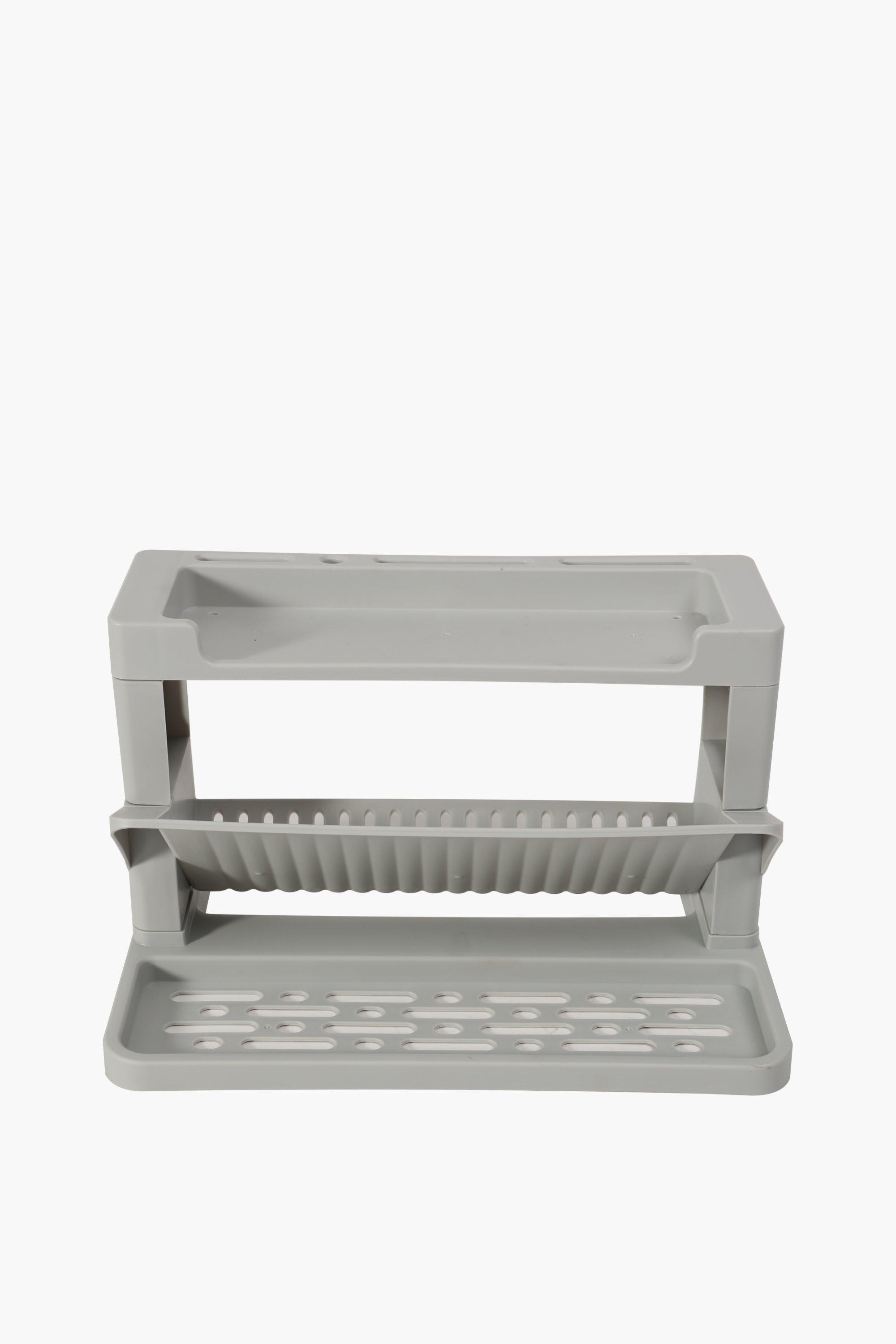 2 Tier Plastic Kitchen Shelf
