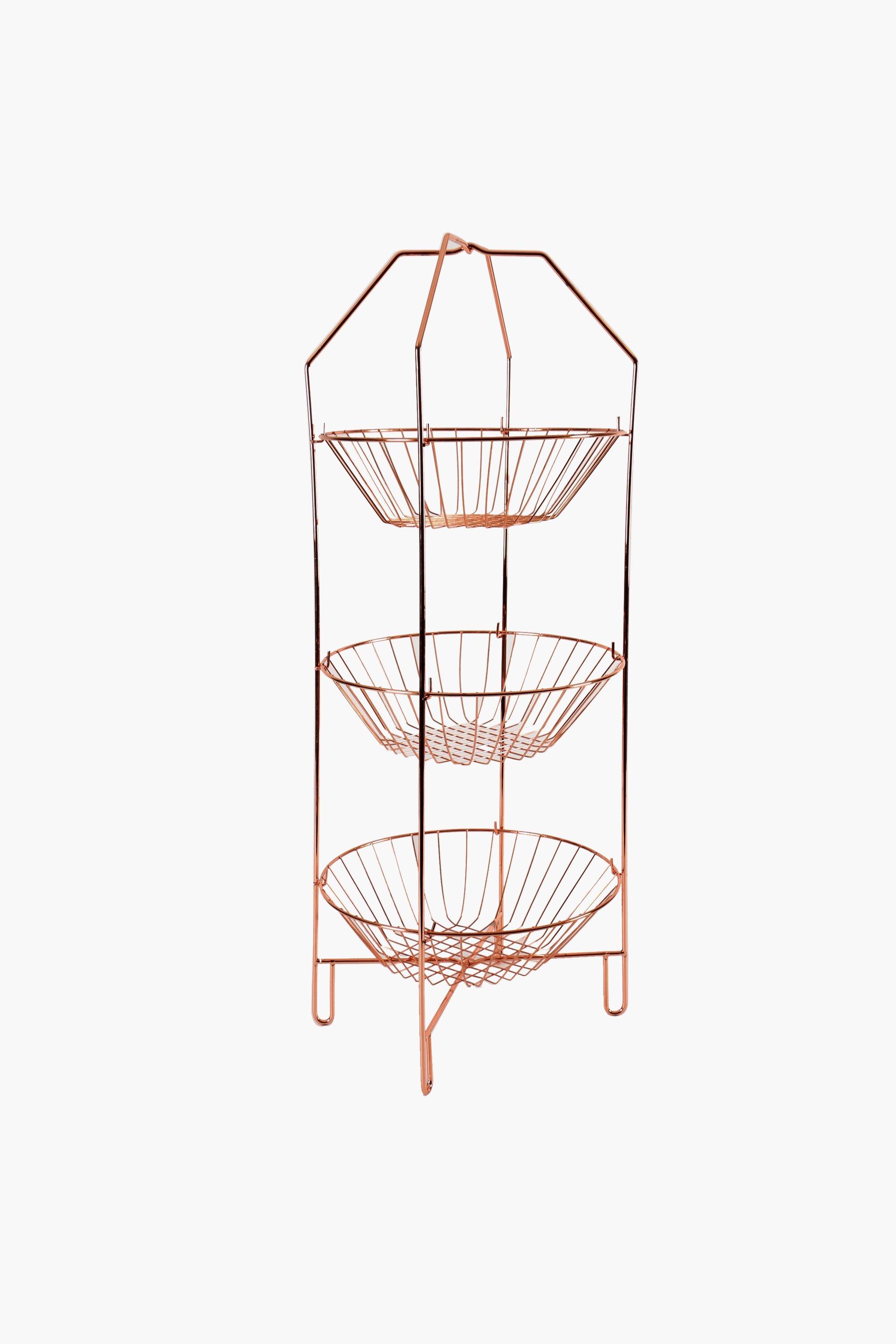 Copper 3 Tier Vegetable Rack
