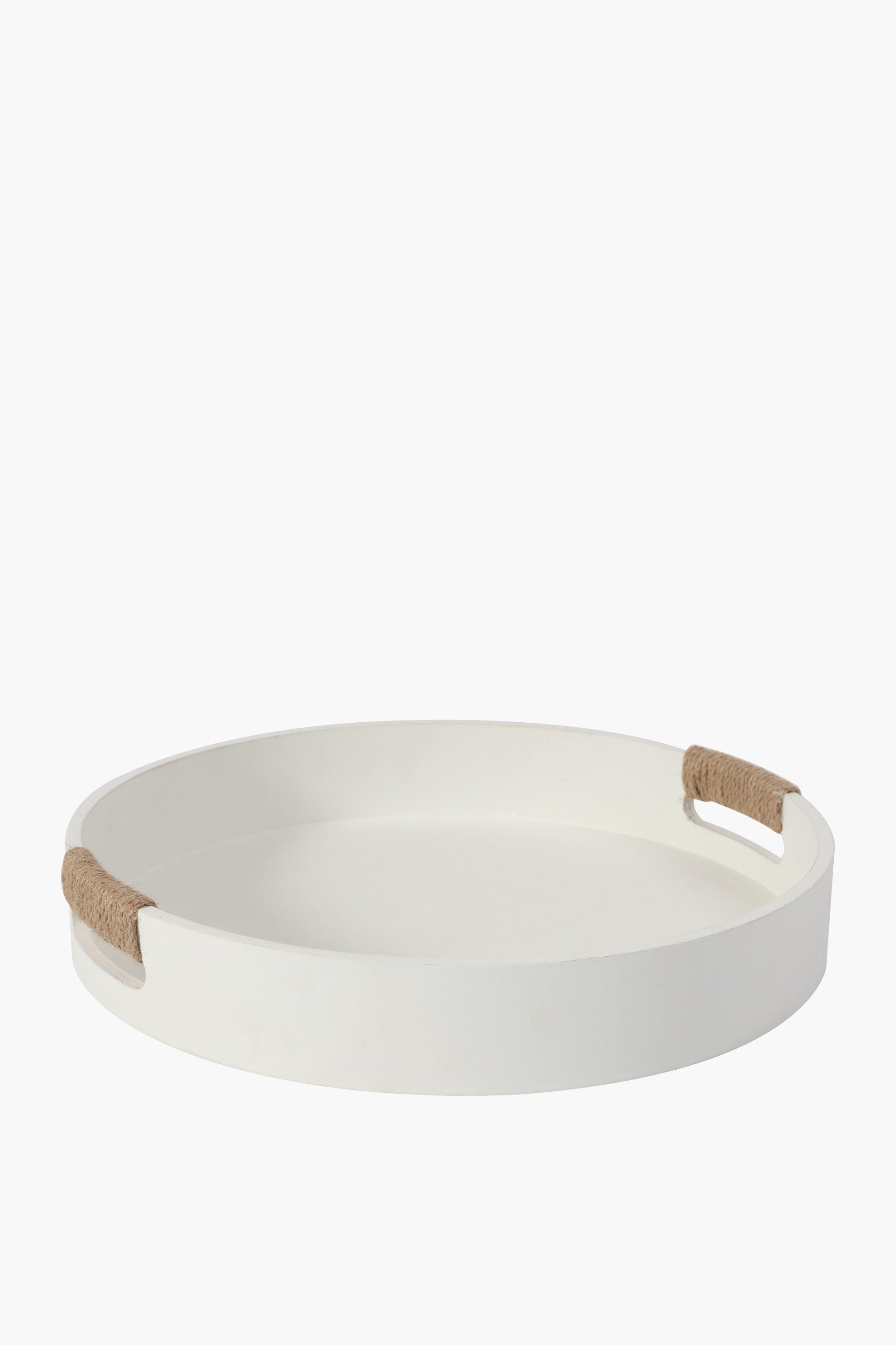 Rope And Wood Serving Tray