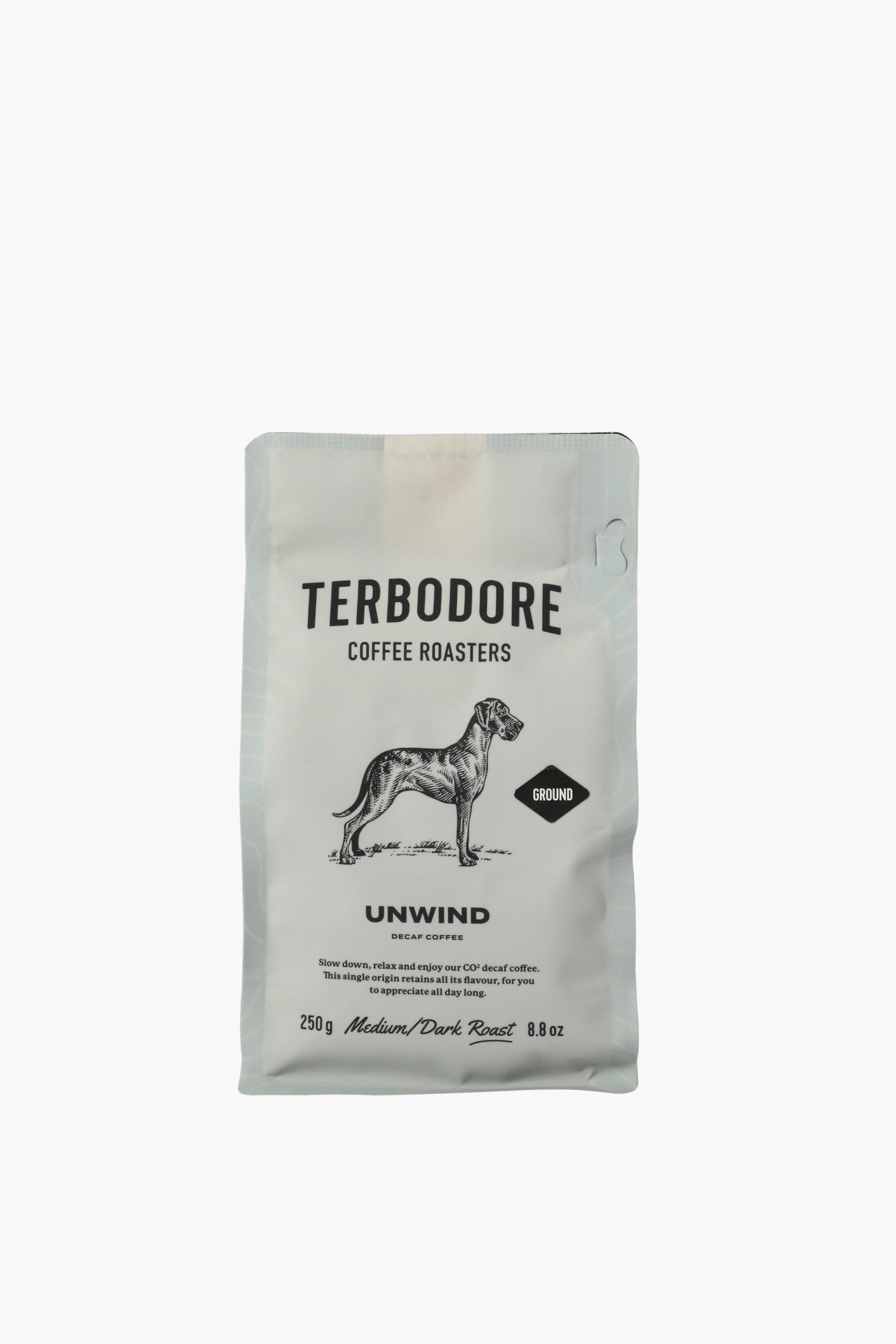 Terbodore Coffee Decaf Roasters Unwind, 250g