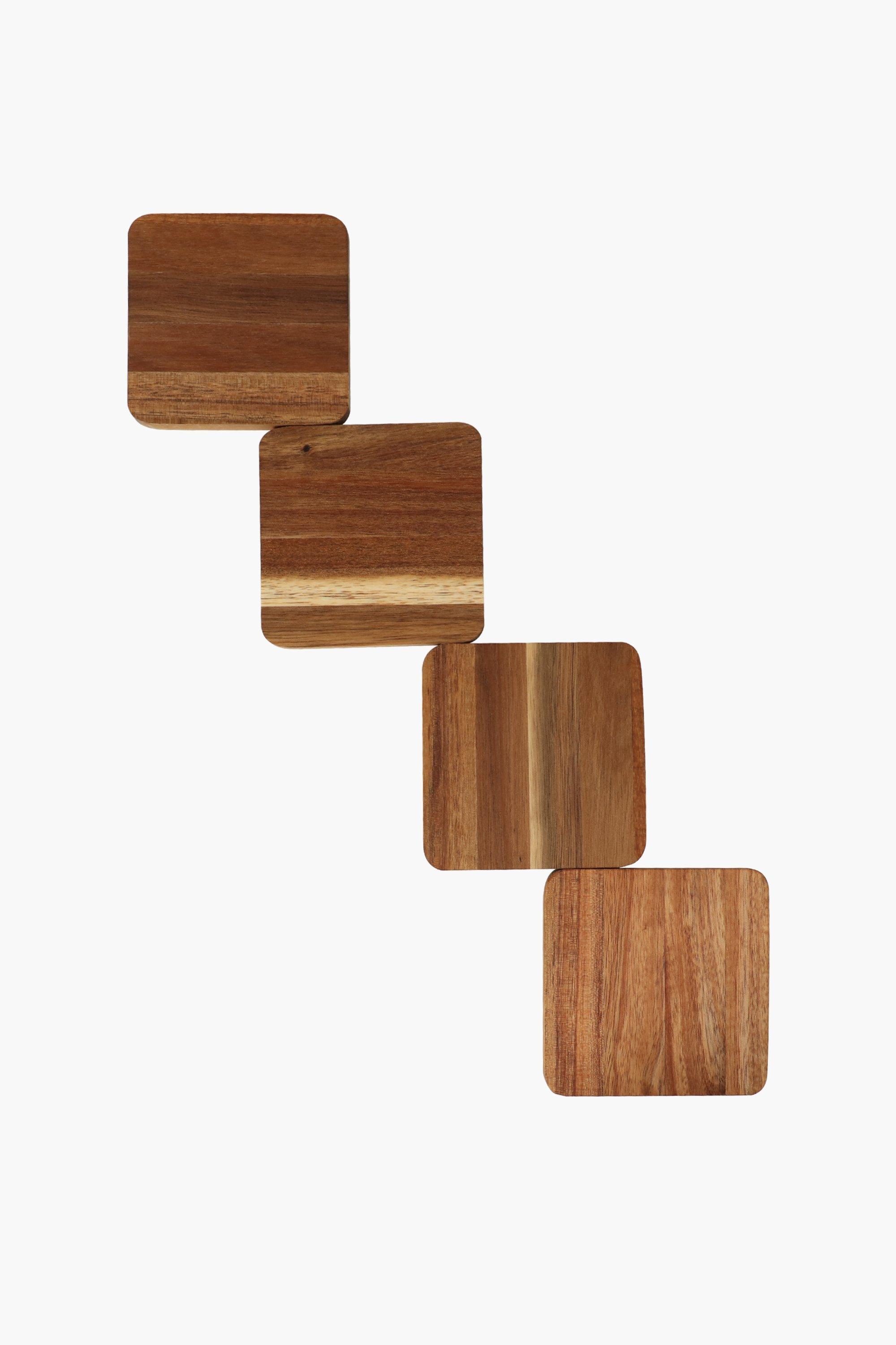 4 Pack Acacia Coasters
