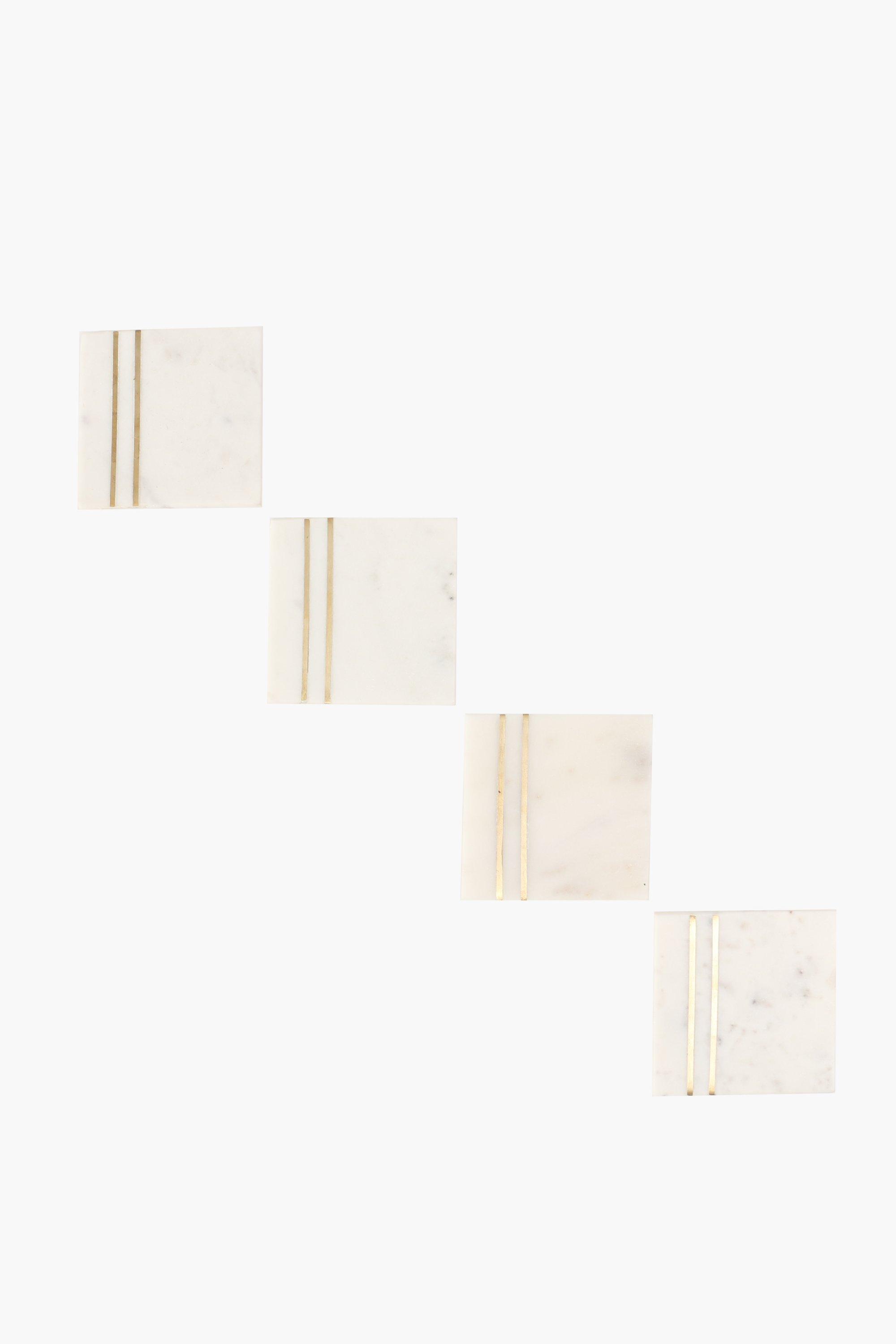 4 Pack Marble Coasters