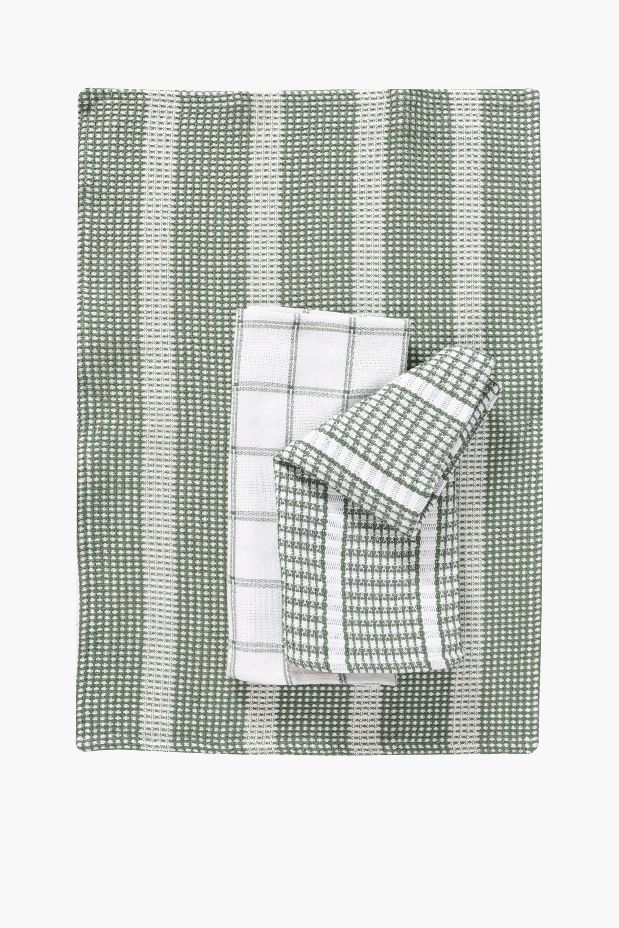 3 Pack Stripe Cotton Tea Towels