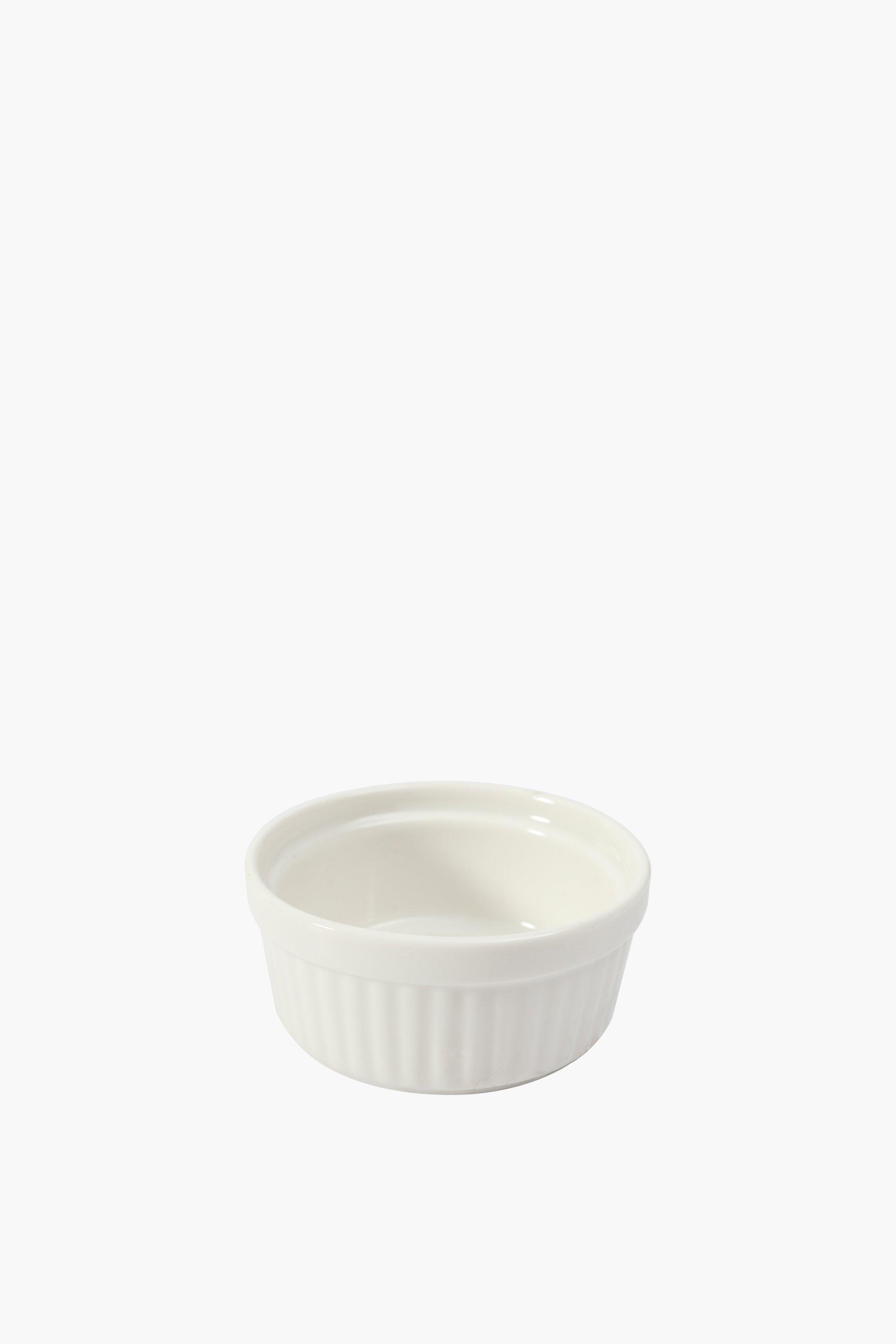 Ribbed Porcelain Ramekin, 8,5cm