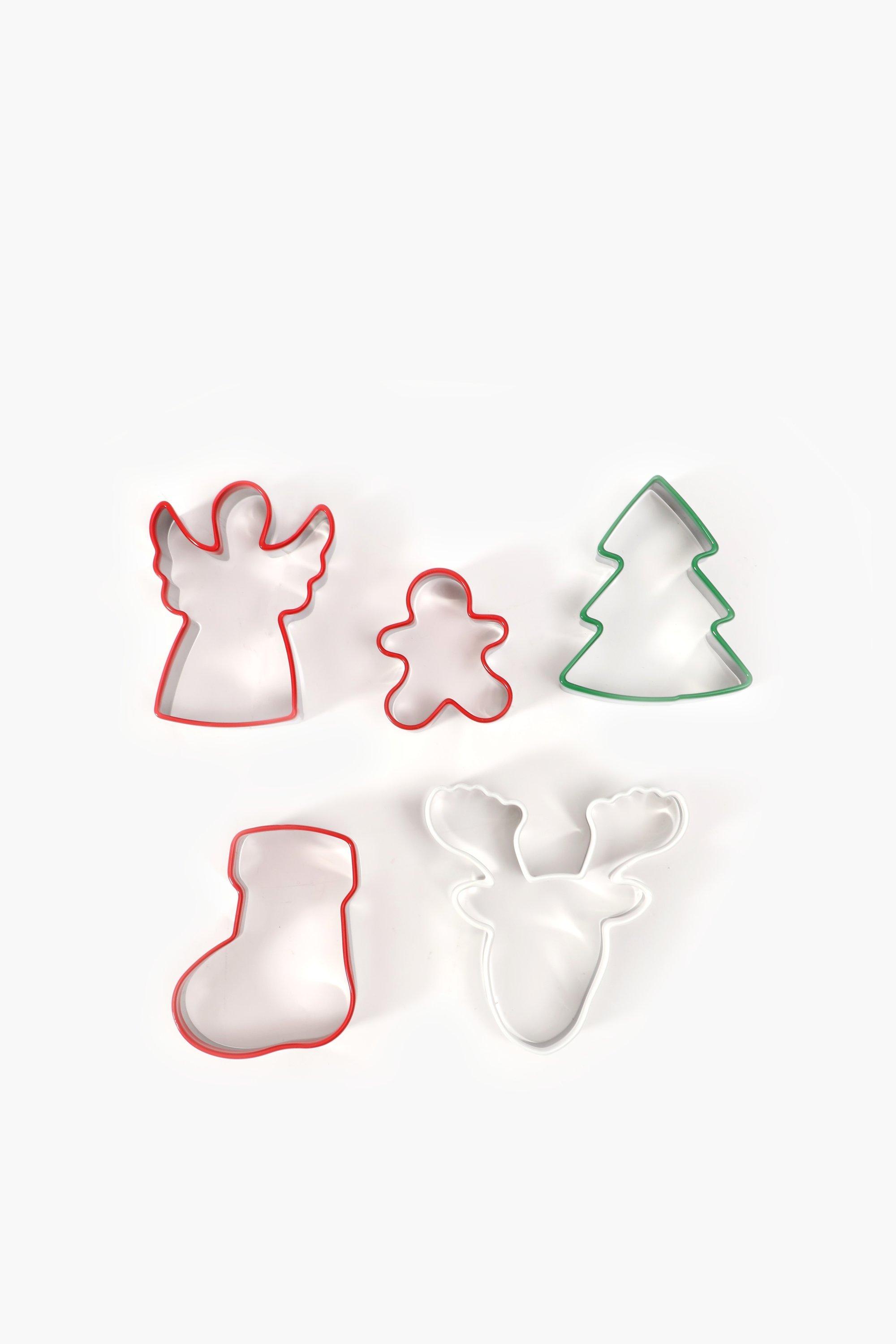 5 Piece Festive Cookie Cutter Set