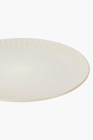 Ridge Fluted Stoneware Side Plate