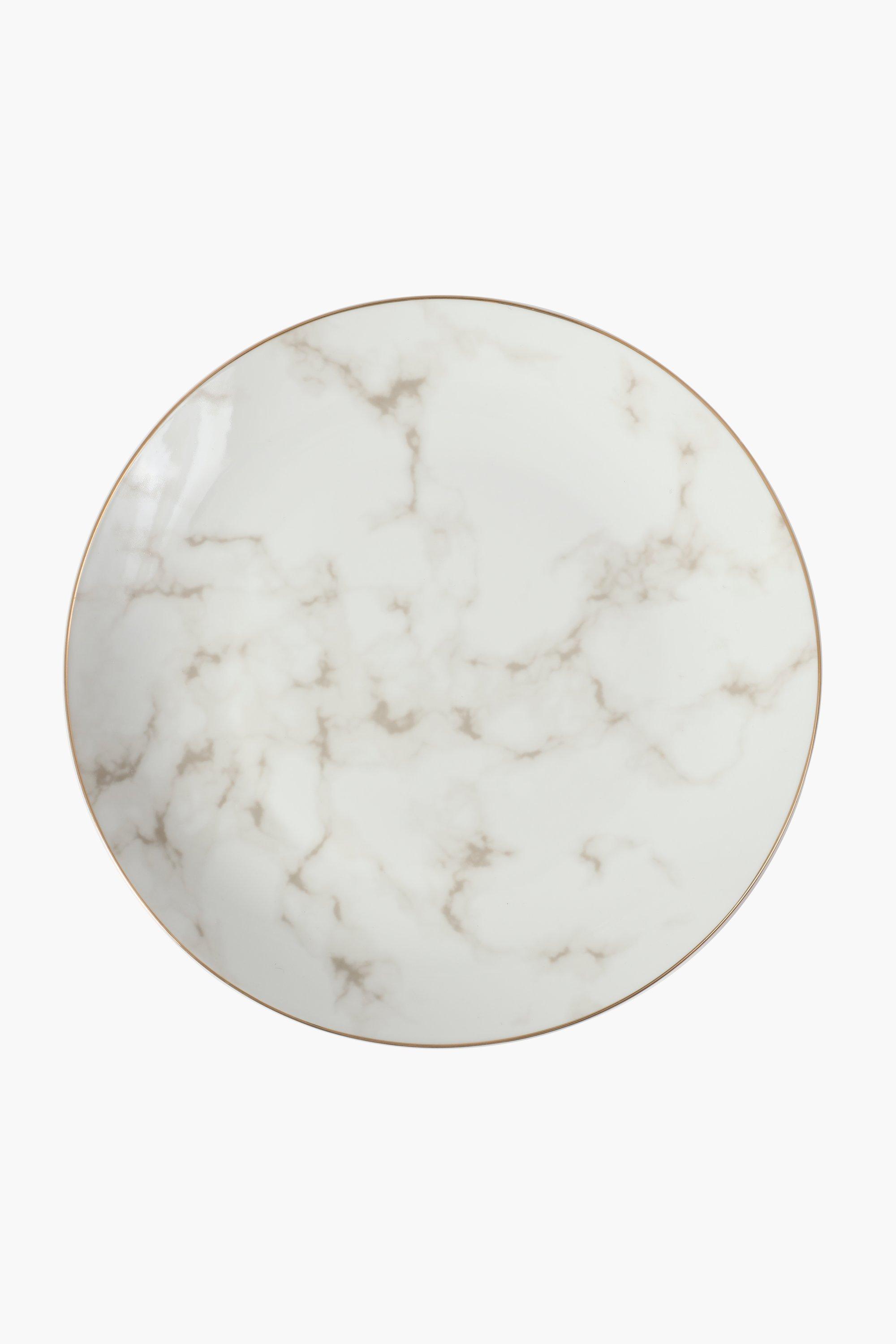 Stoneware Marble Glazed Dinner Plate