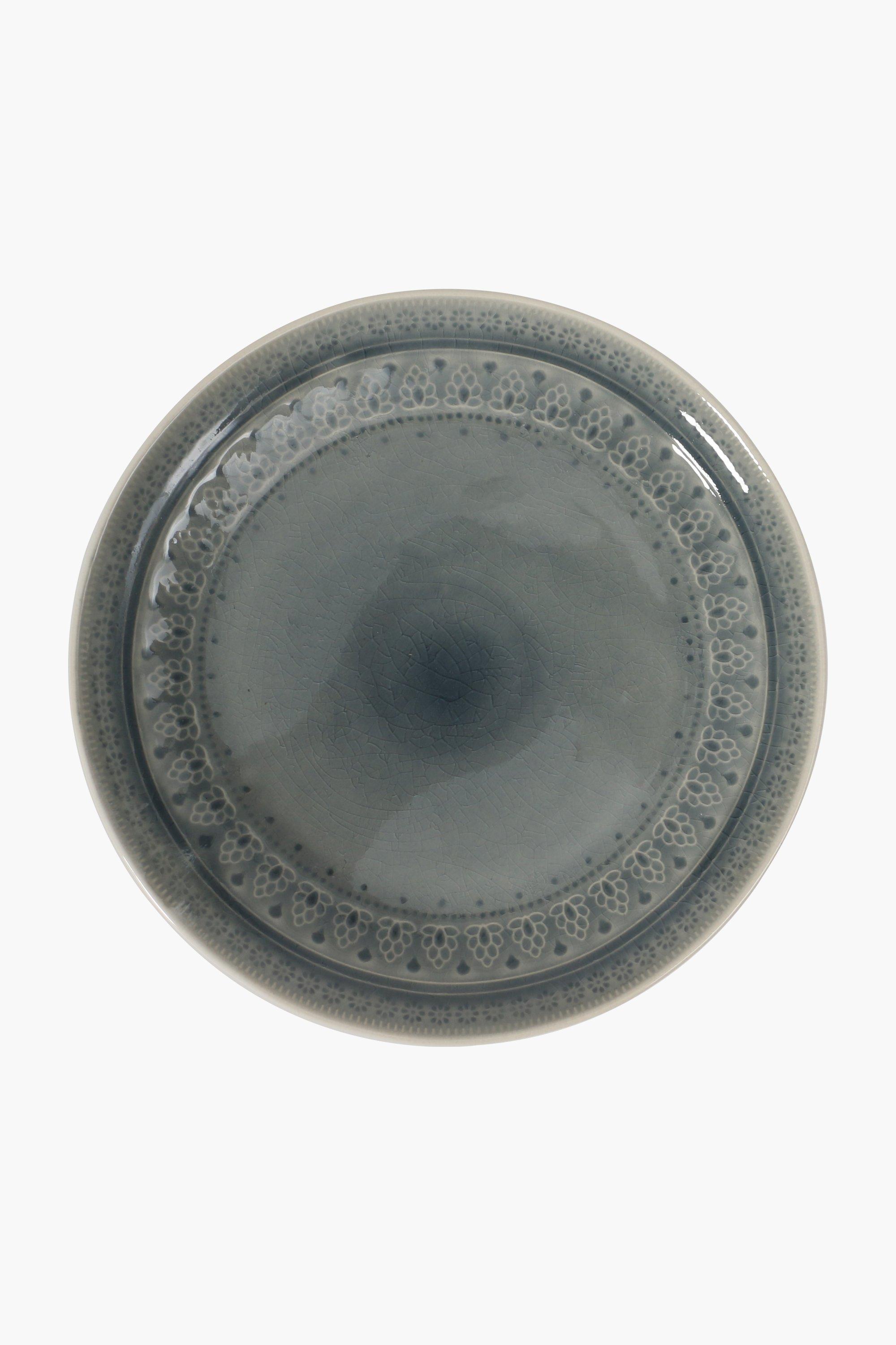 Embossed Glaze Dinner Plate