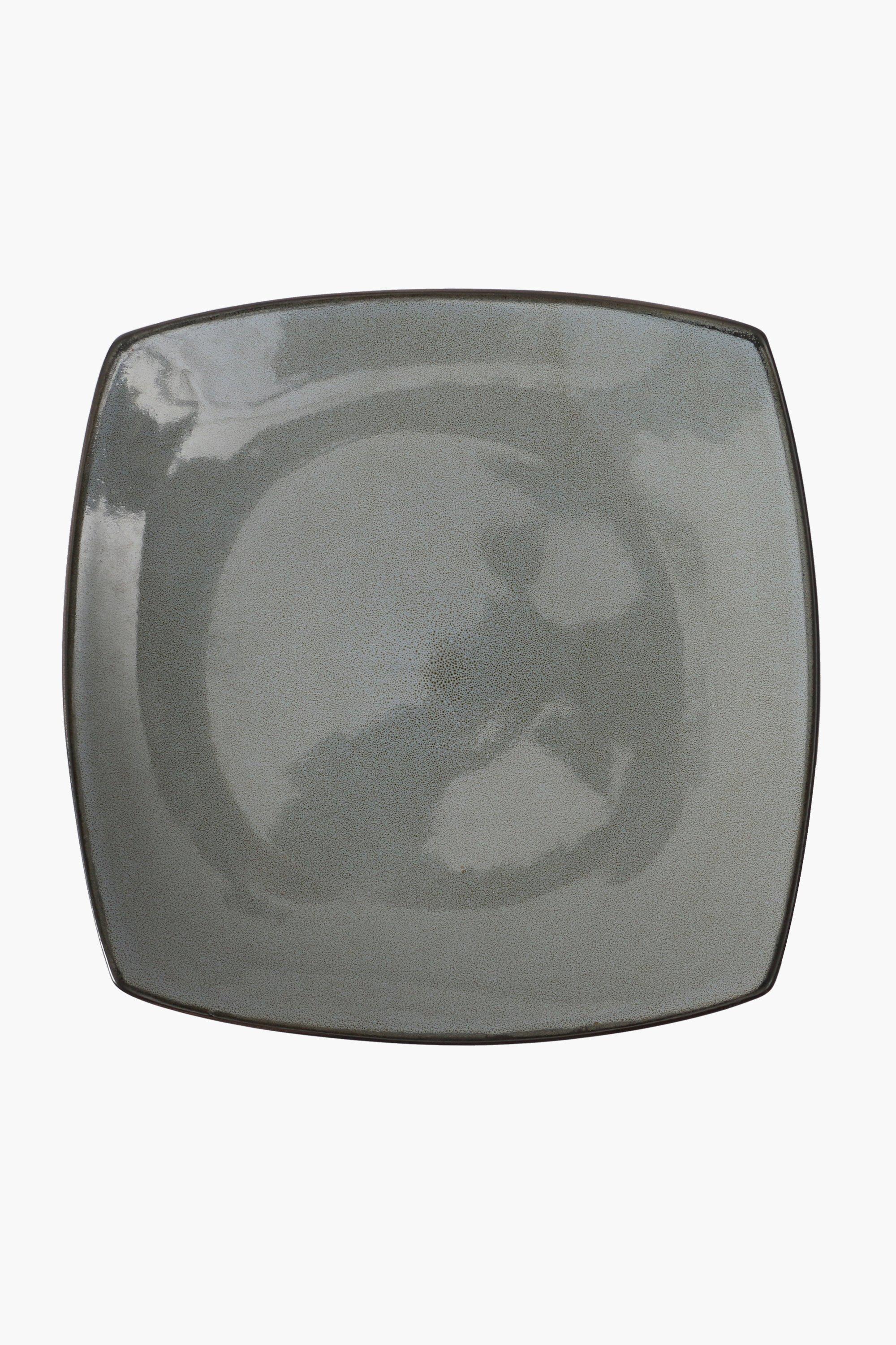 Glaze Square Stoneware Dinner Plate