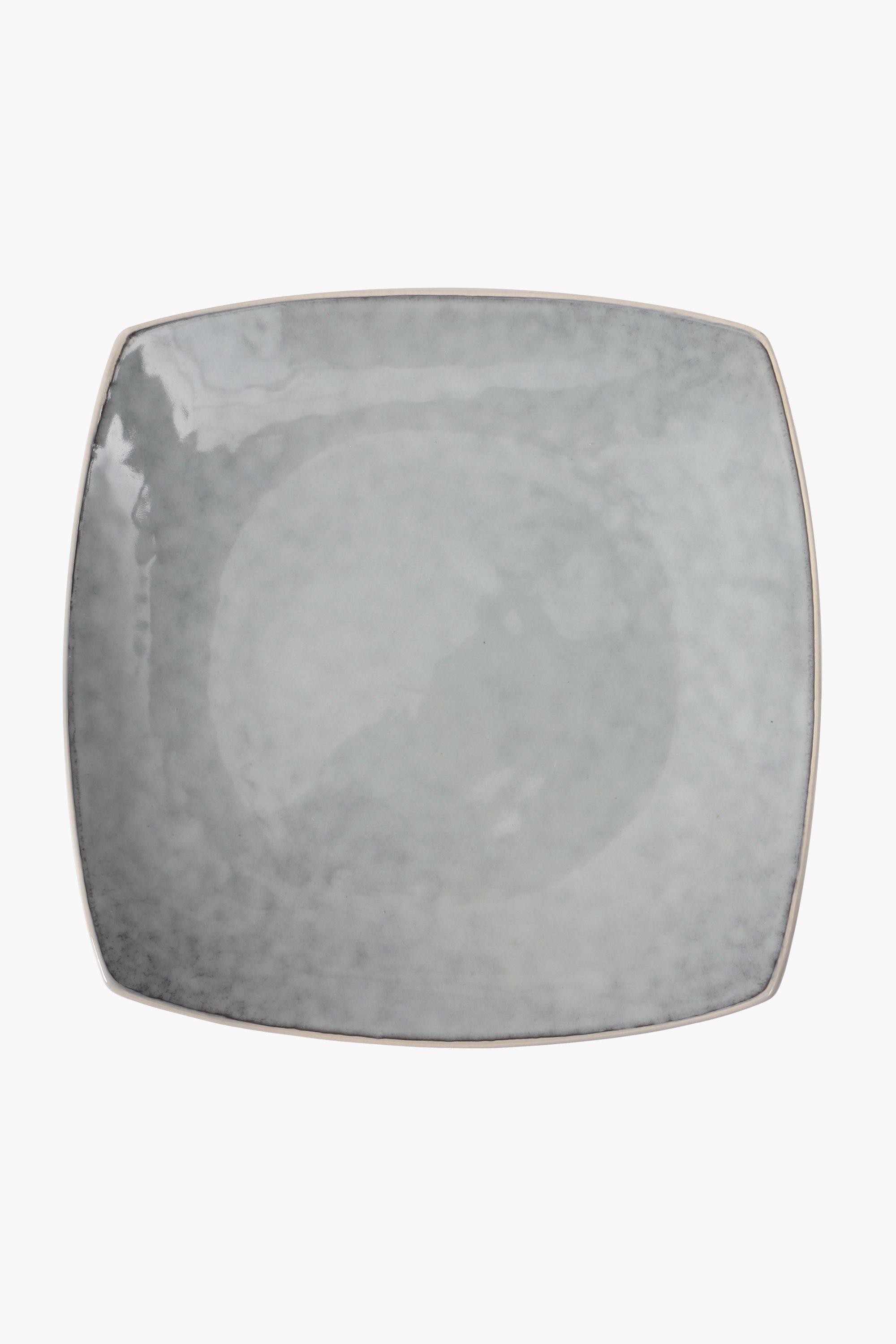 Glaze Square Stoneware Dinner Plate