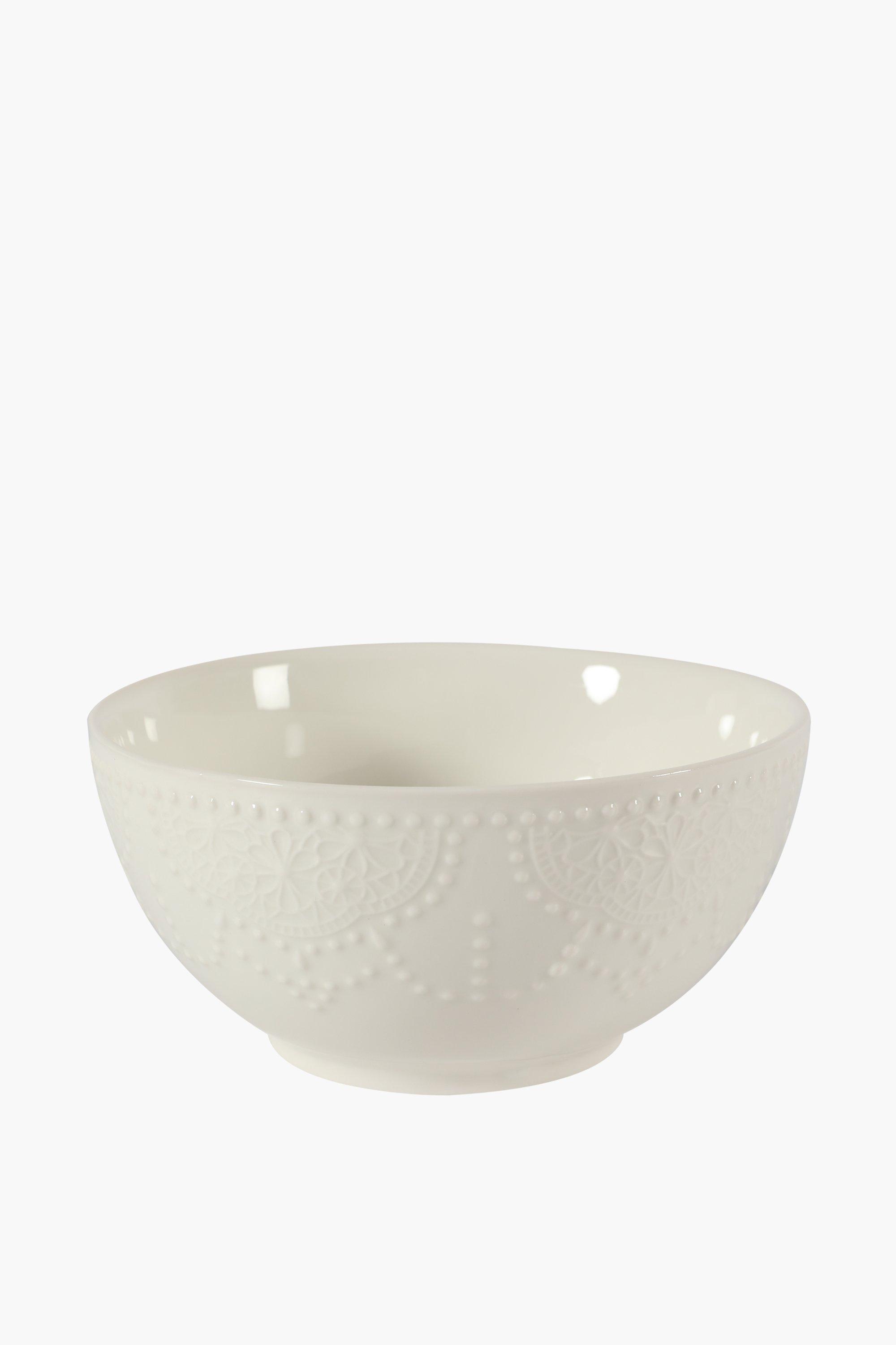Porcelain Embossed Bowl