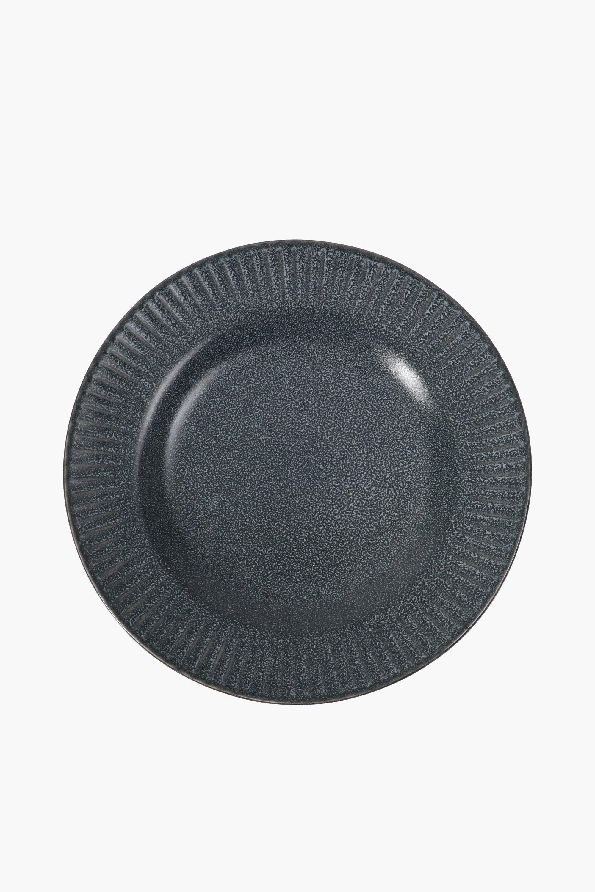 Ridge Glaze Fluted Side Plate
