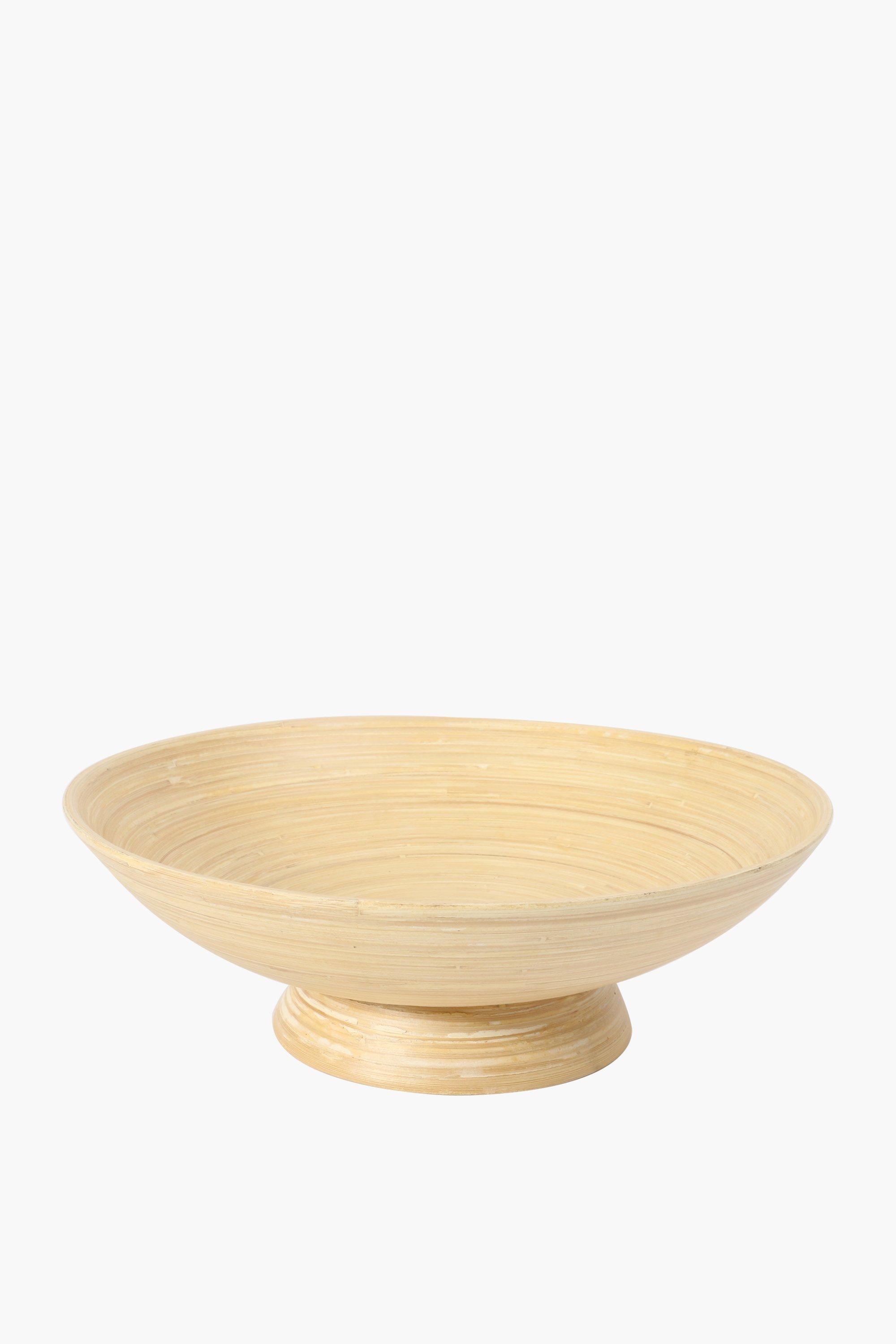 Pressed Bamboo Footed Server
