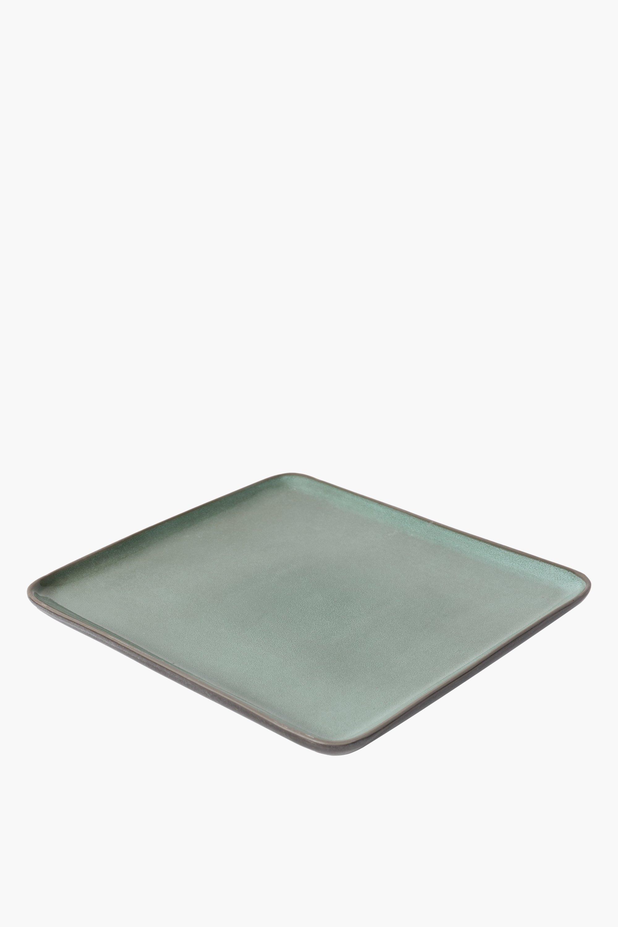 Stoneware Glazed Square Platter