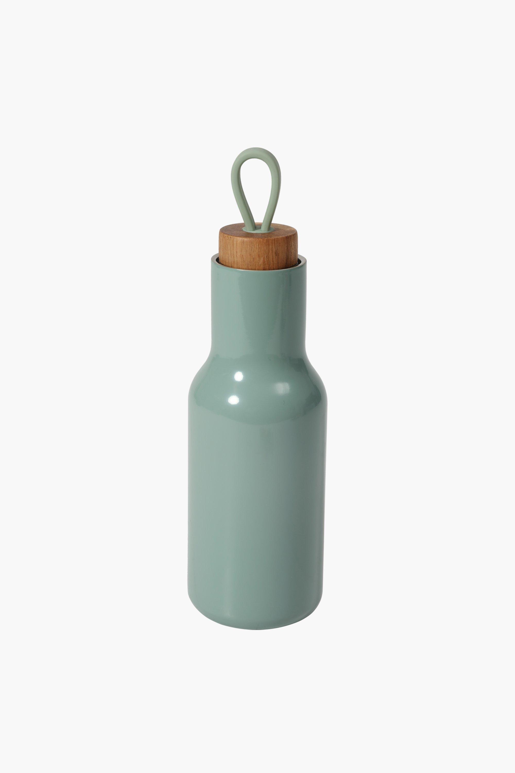 Cyan Bamboo Water Bottle, 600ml