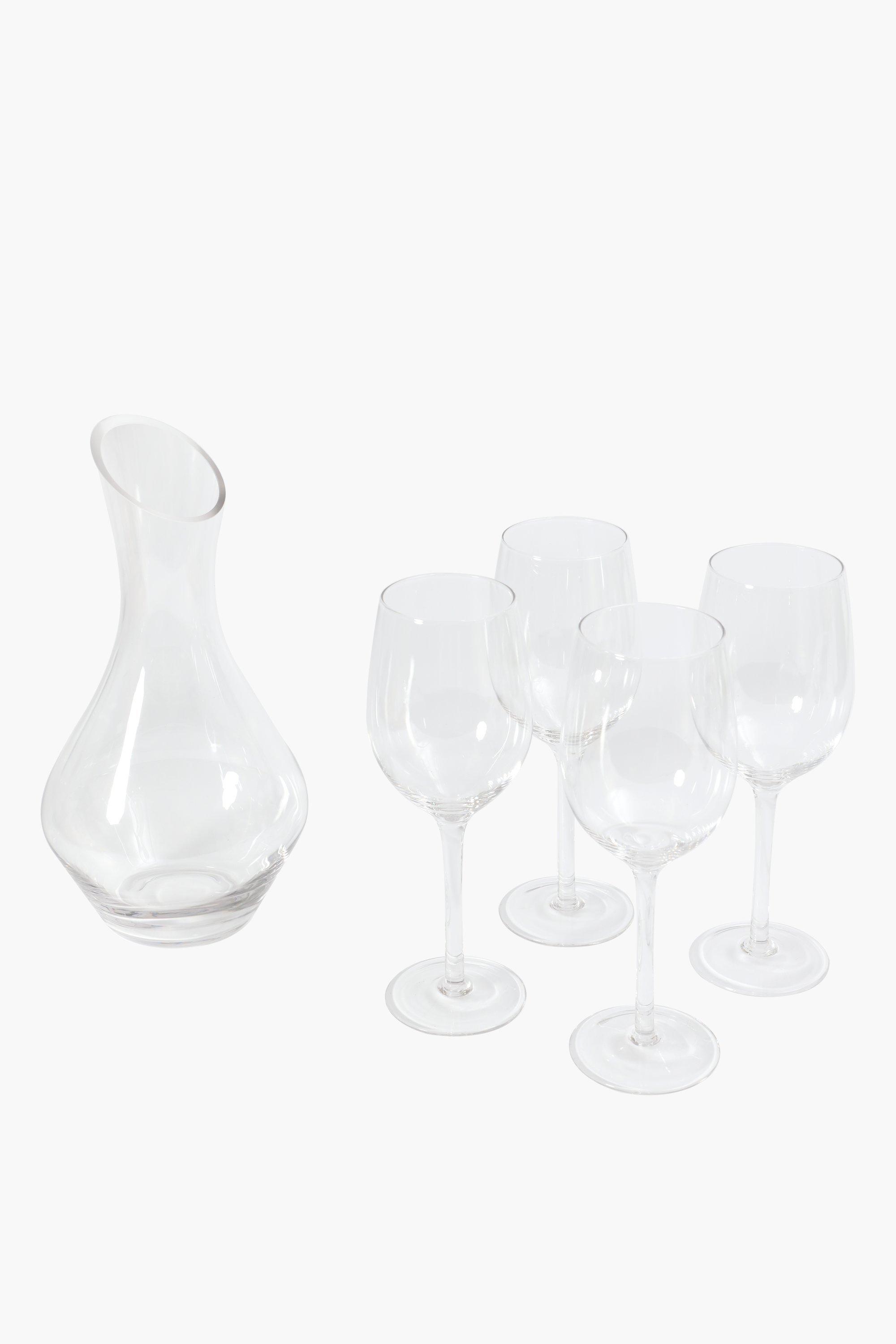 Carafe And Wine Glass Set