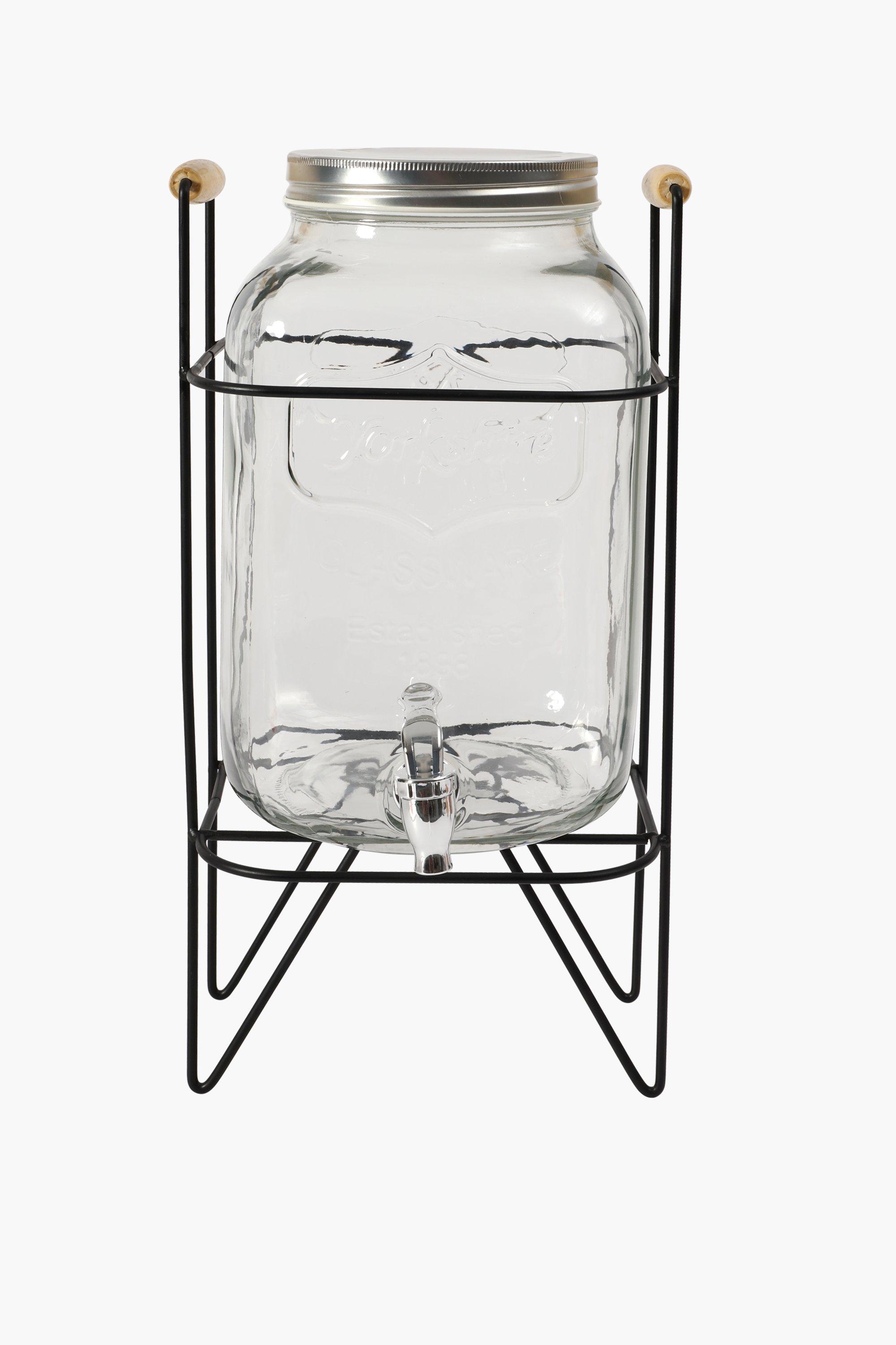 Glass Dispenser With Metal Stand, 8l