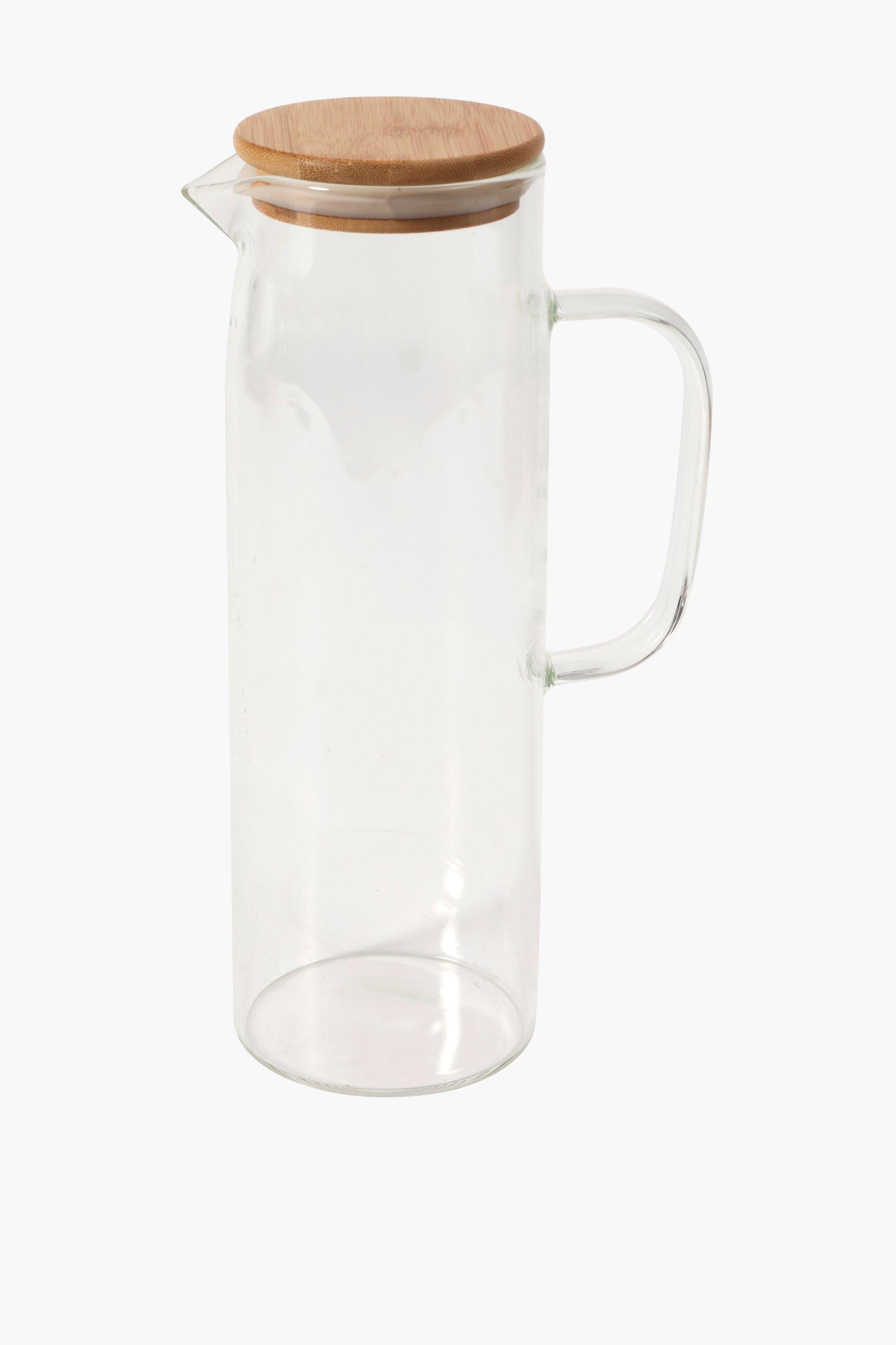 Bamboo Lid Glass Jug