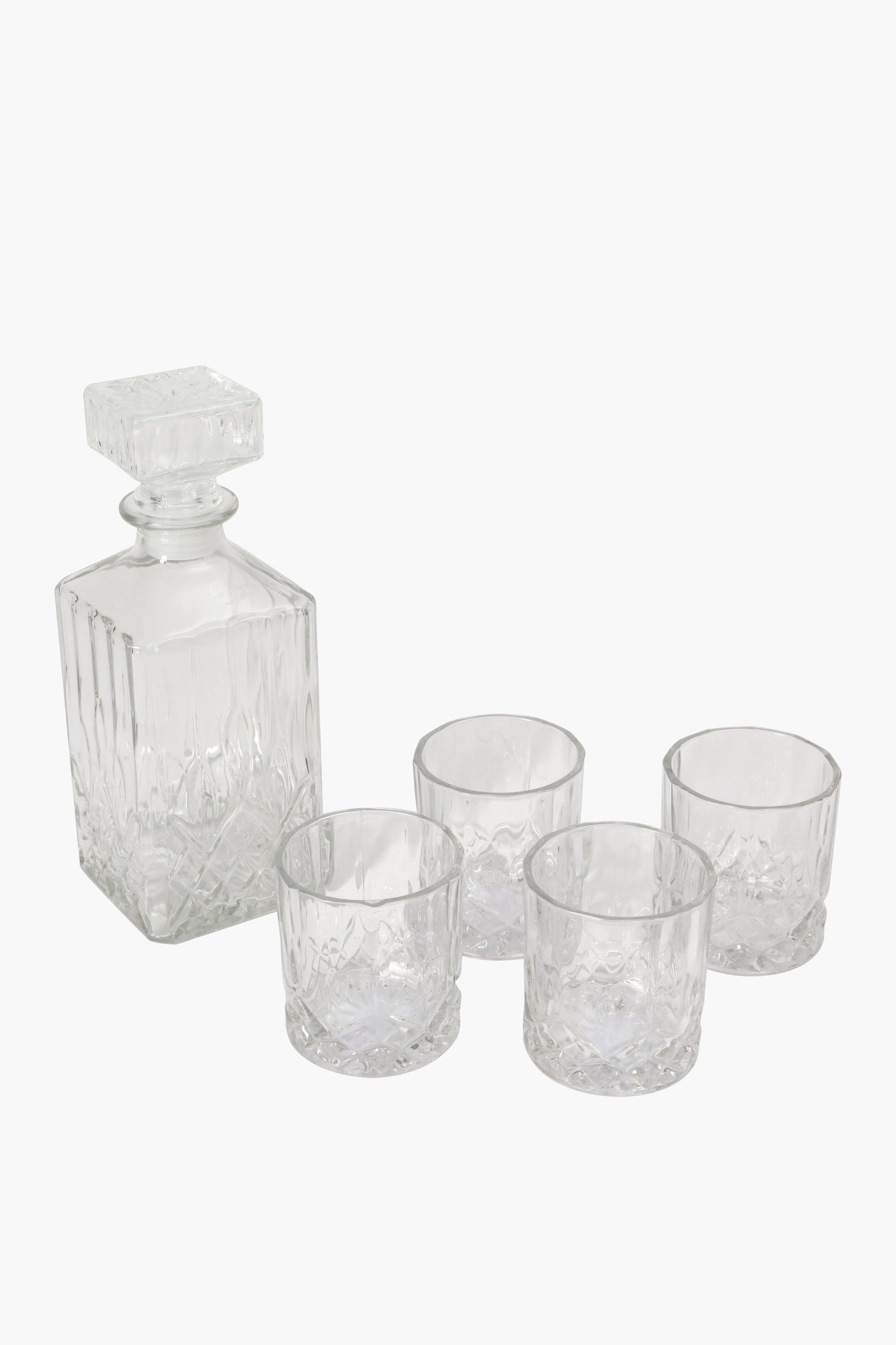 Cut Glass Bar Set