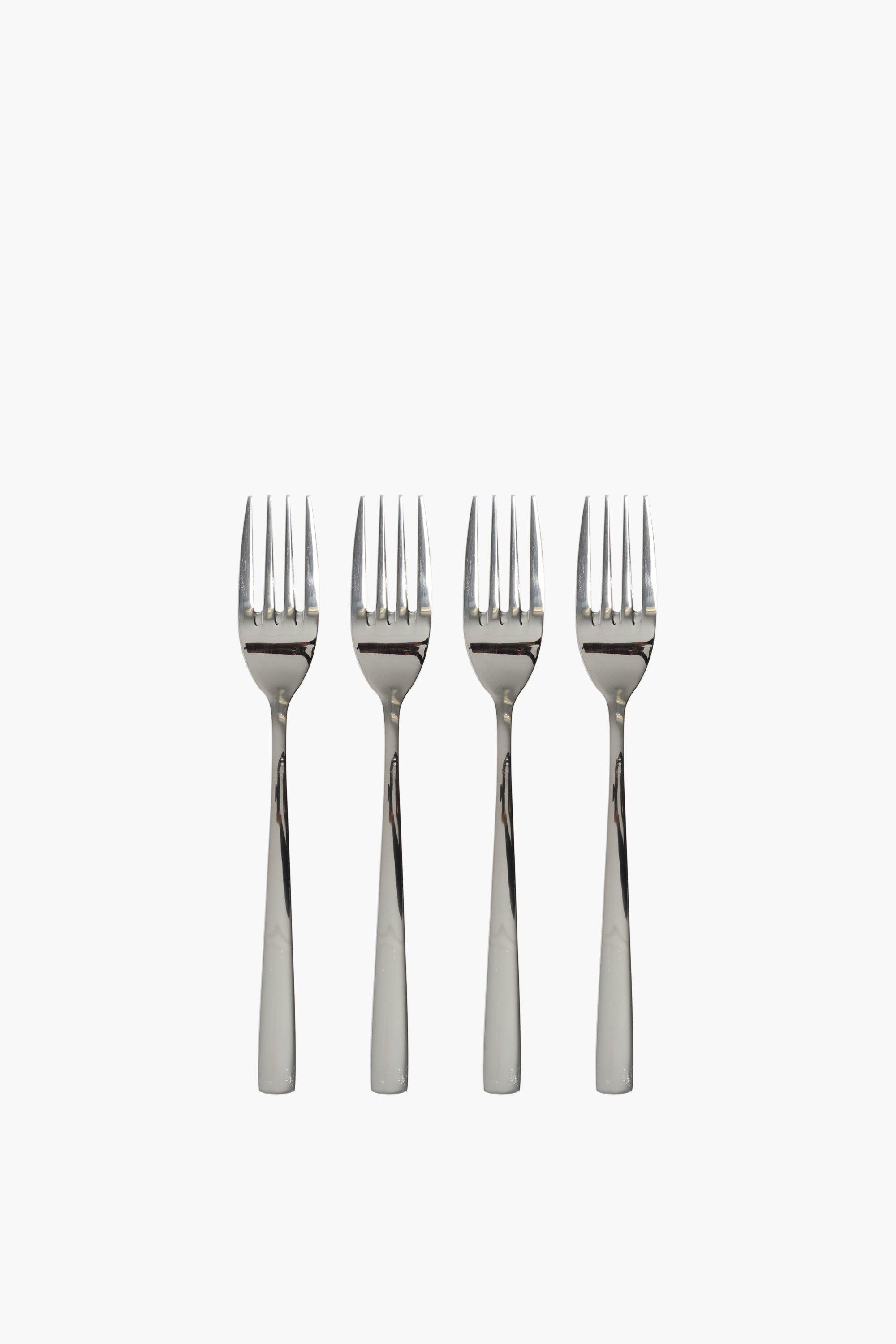 4 Piece Stainless Steel Urban Fork Set