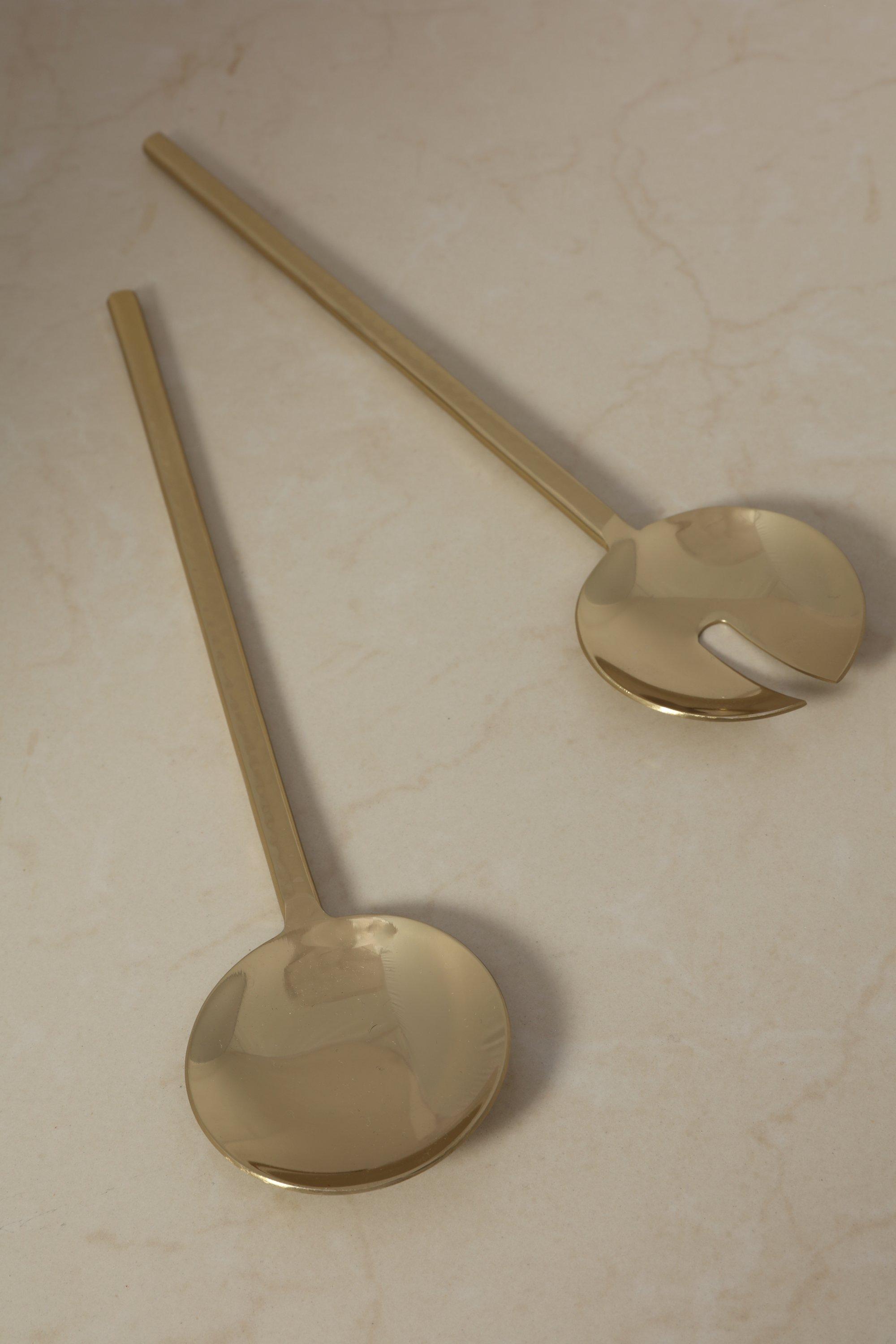 2 Piece Metallic Serving Set