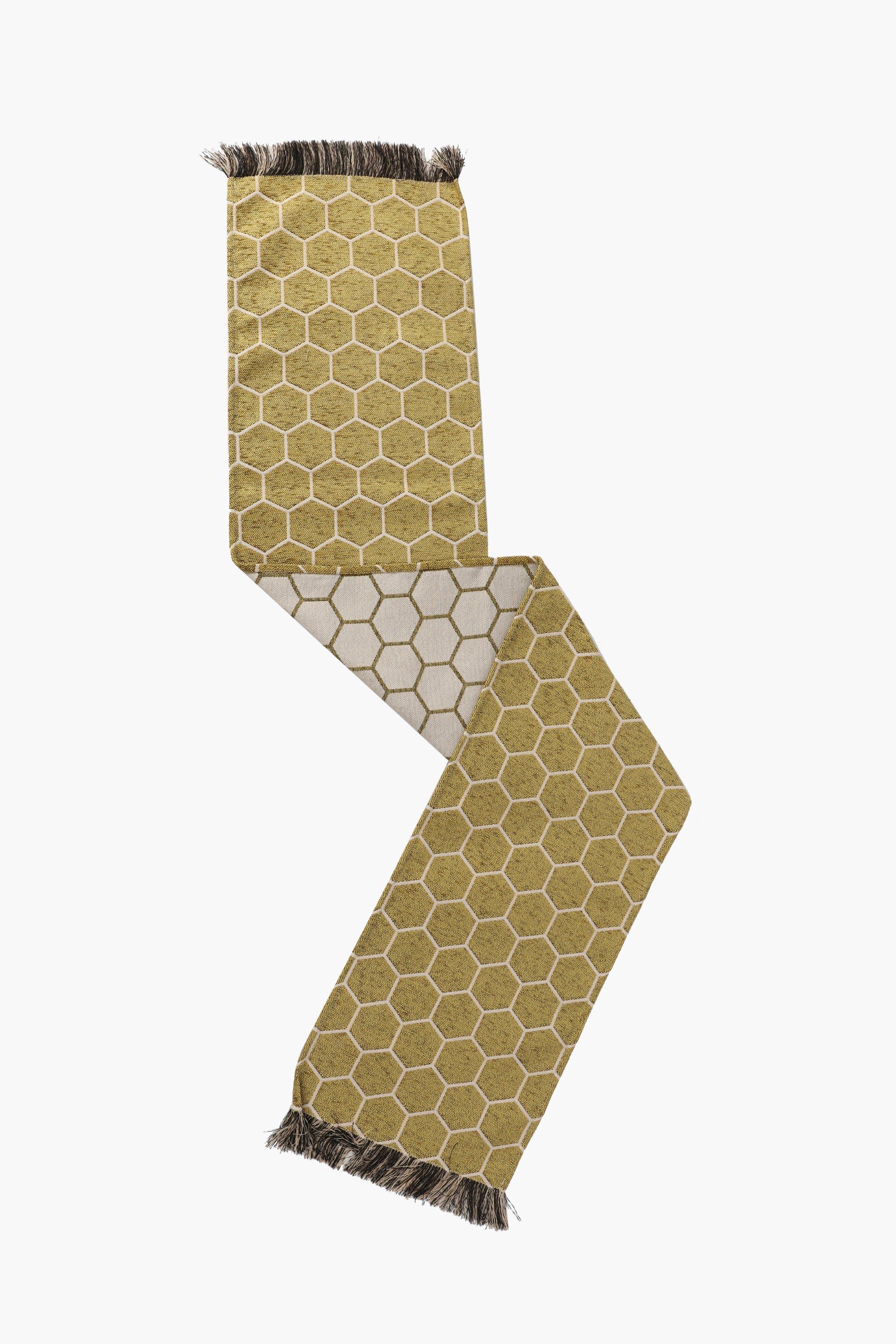Honeycomb Chenille Table Runner