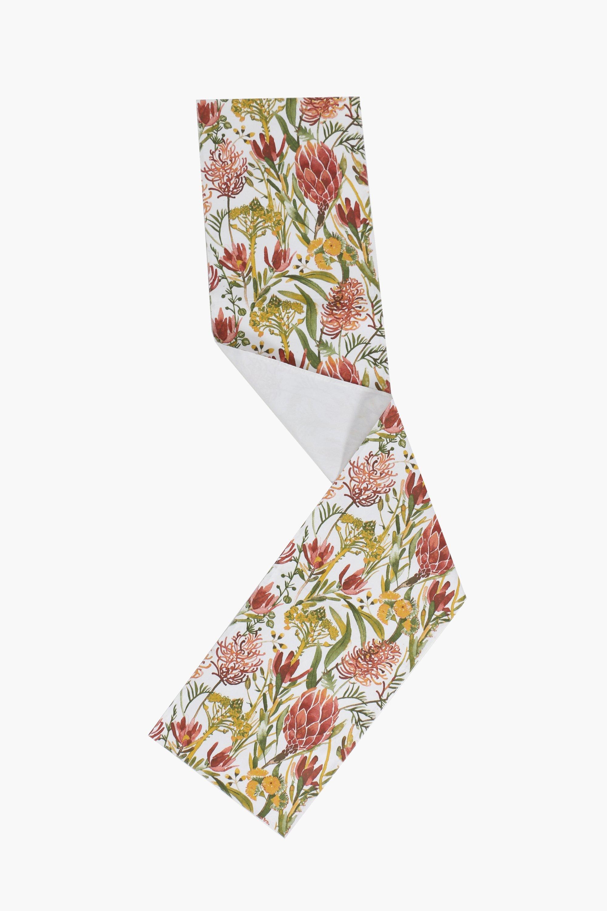 Antibes Protea Cotton Table Runner