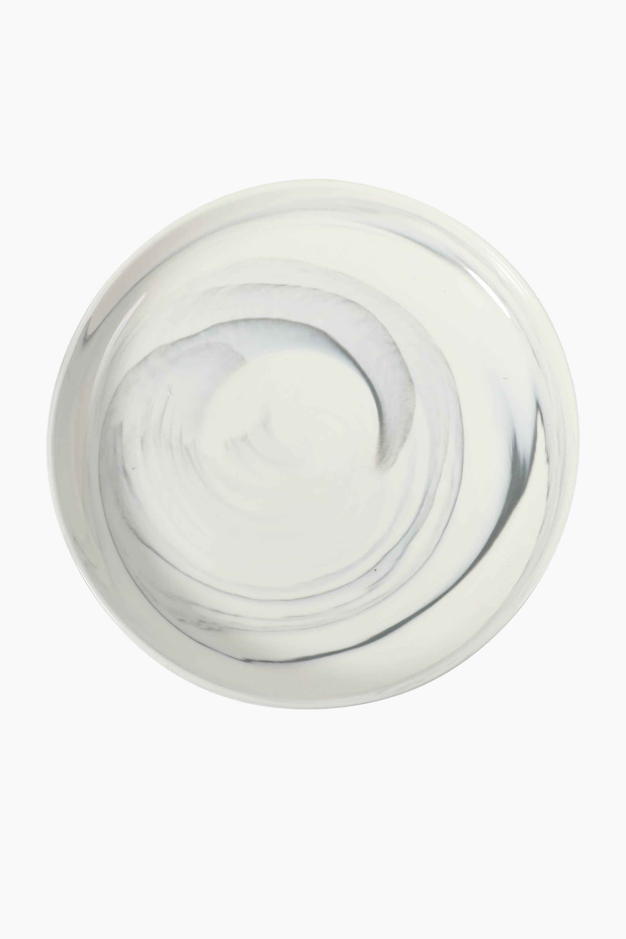 Porcelain Marble Swirl Dinner Plate