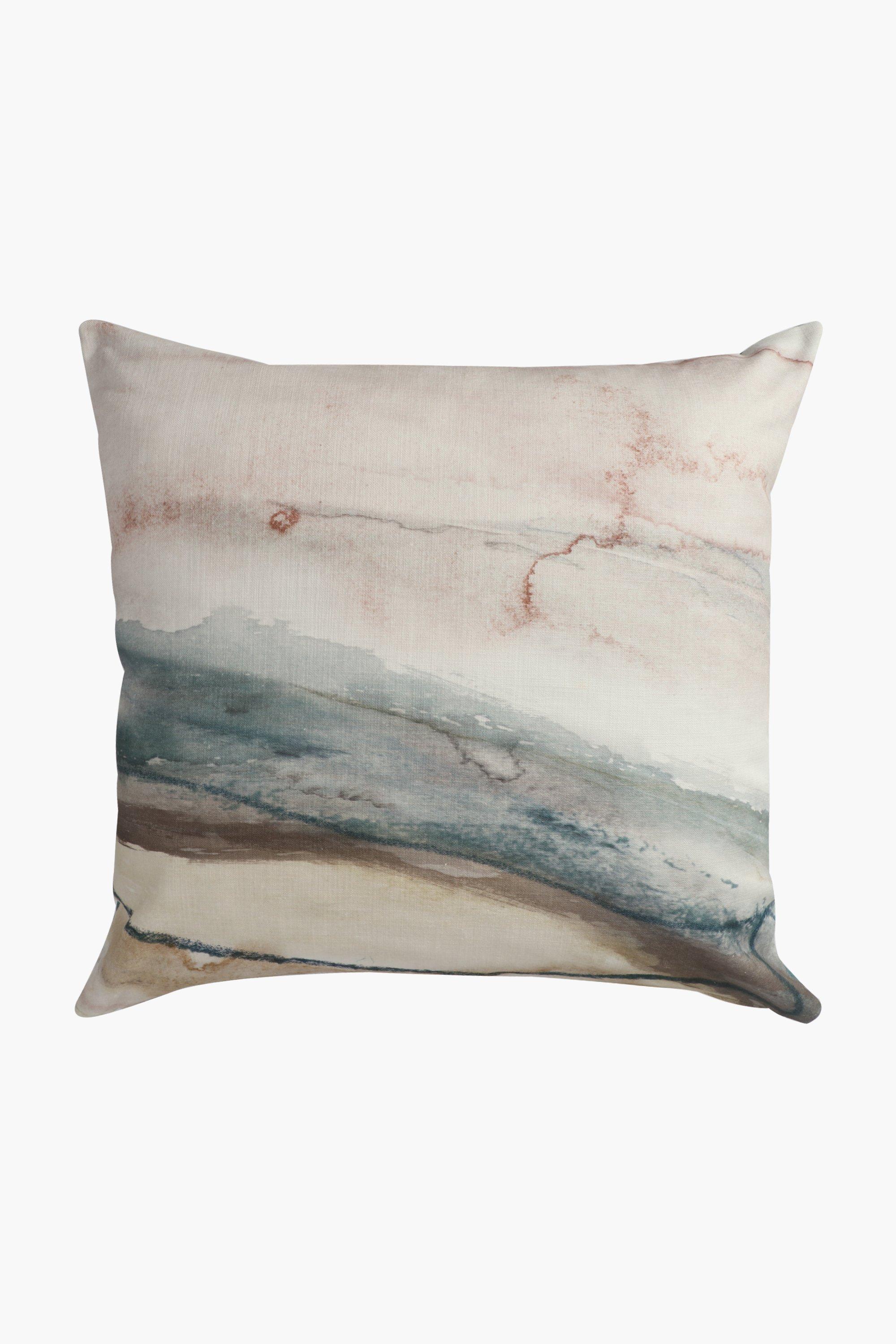 Printed Umdloti Marble Feather Scatter Cushion, 60x60cm