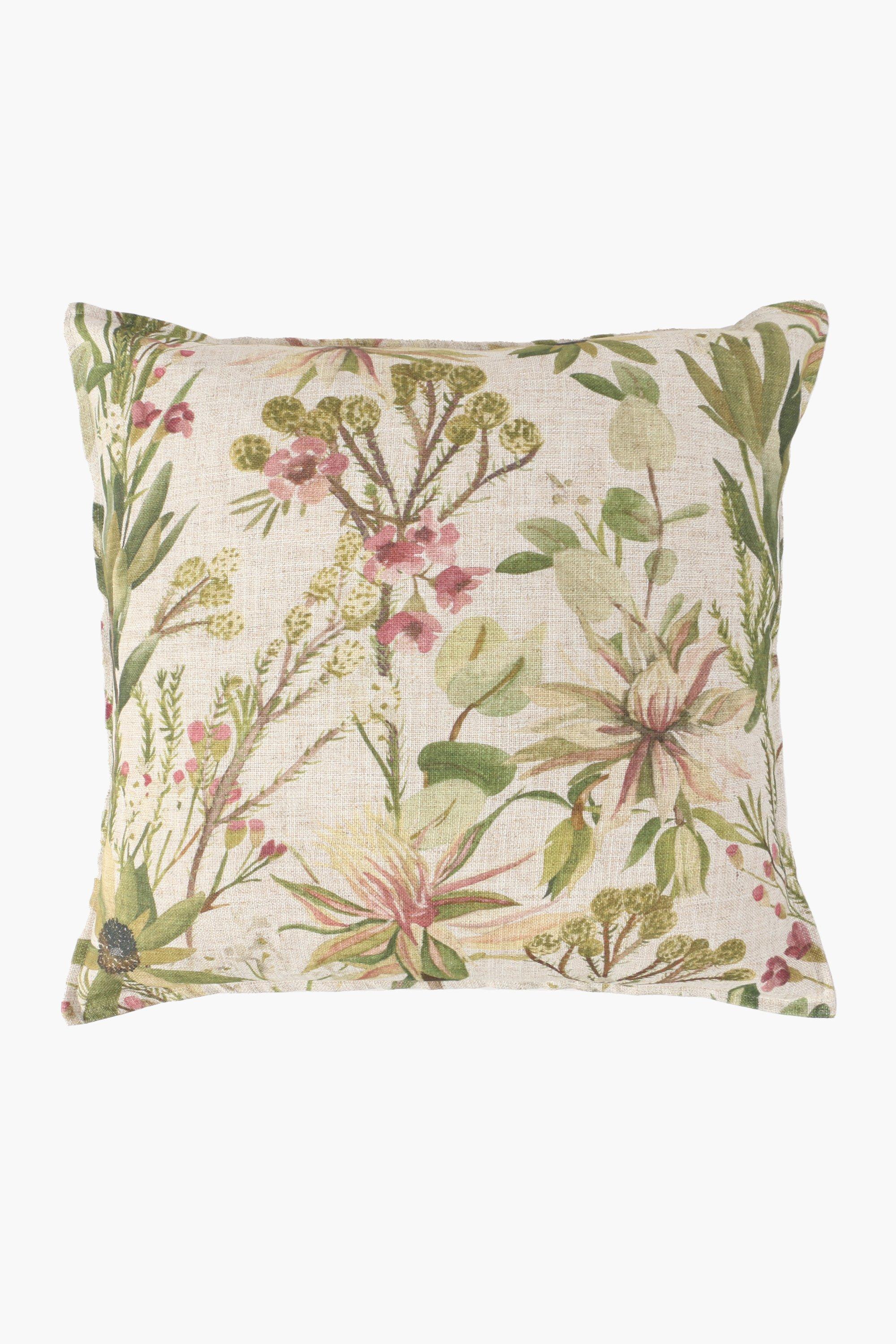 Printed Botanical Feather Scatter Cushion 60x60cm