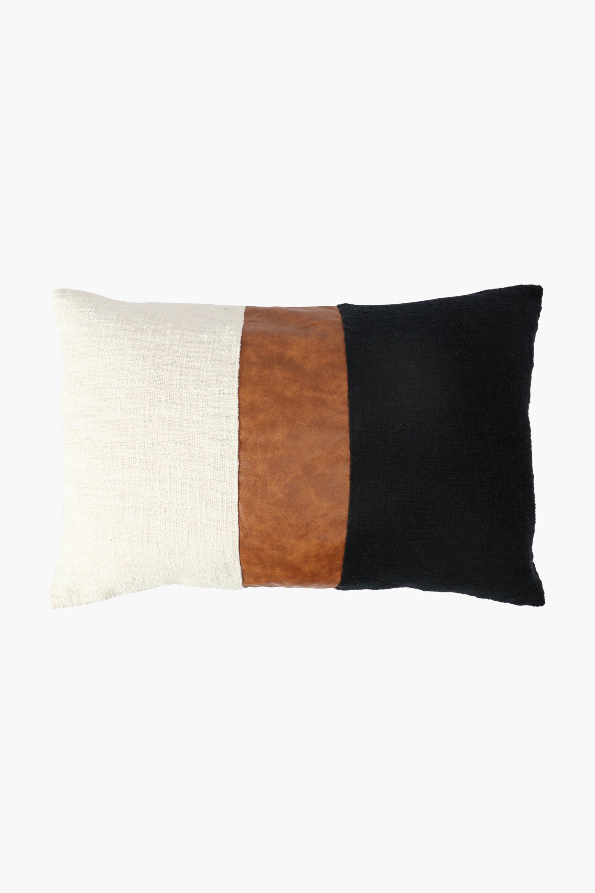 Pu 3 Panel Scatter Cushion, 40x60cm