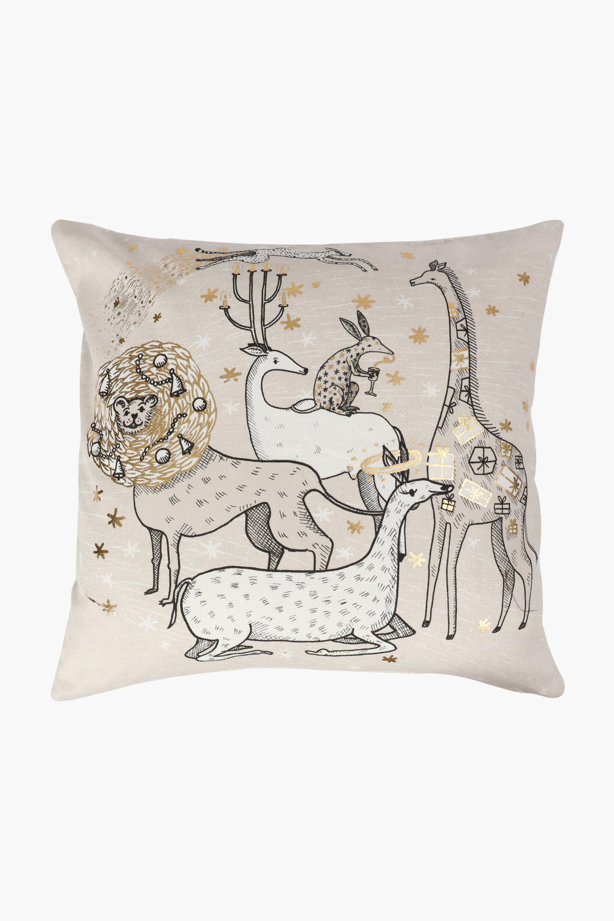 Colab Michael Chandler Animals Scatter Cushion, 50x50cm