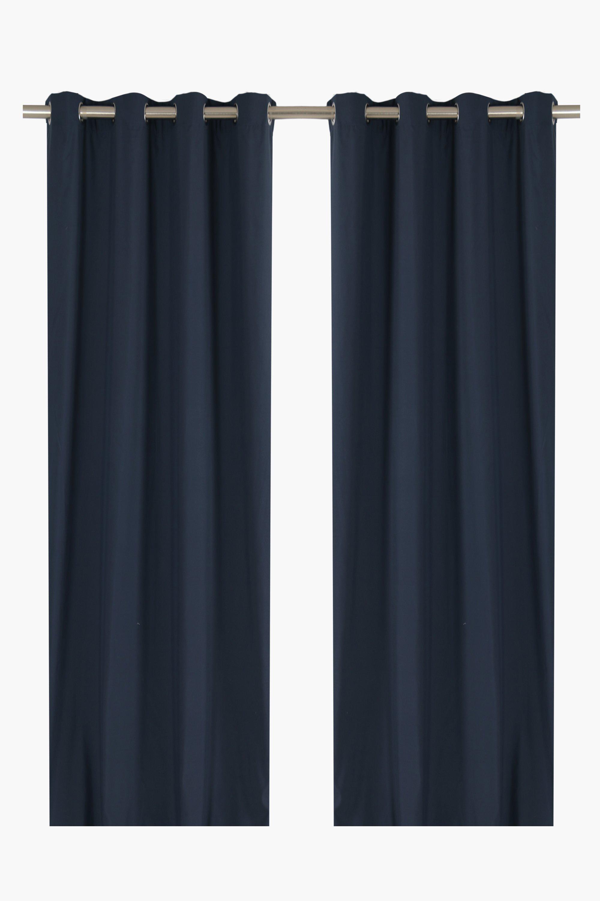 2 Pack Microfibre Eyelet Curtain 140x220cm