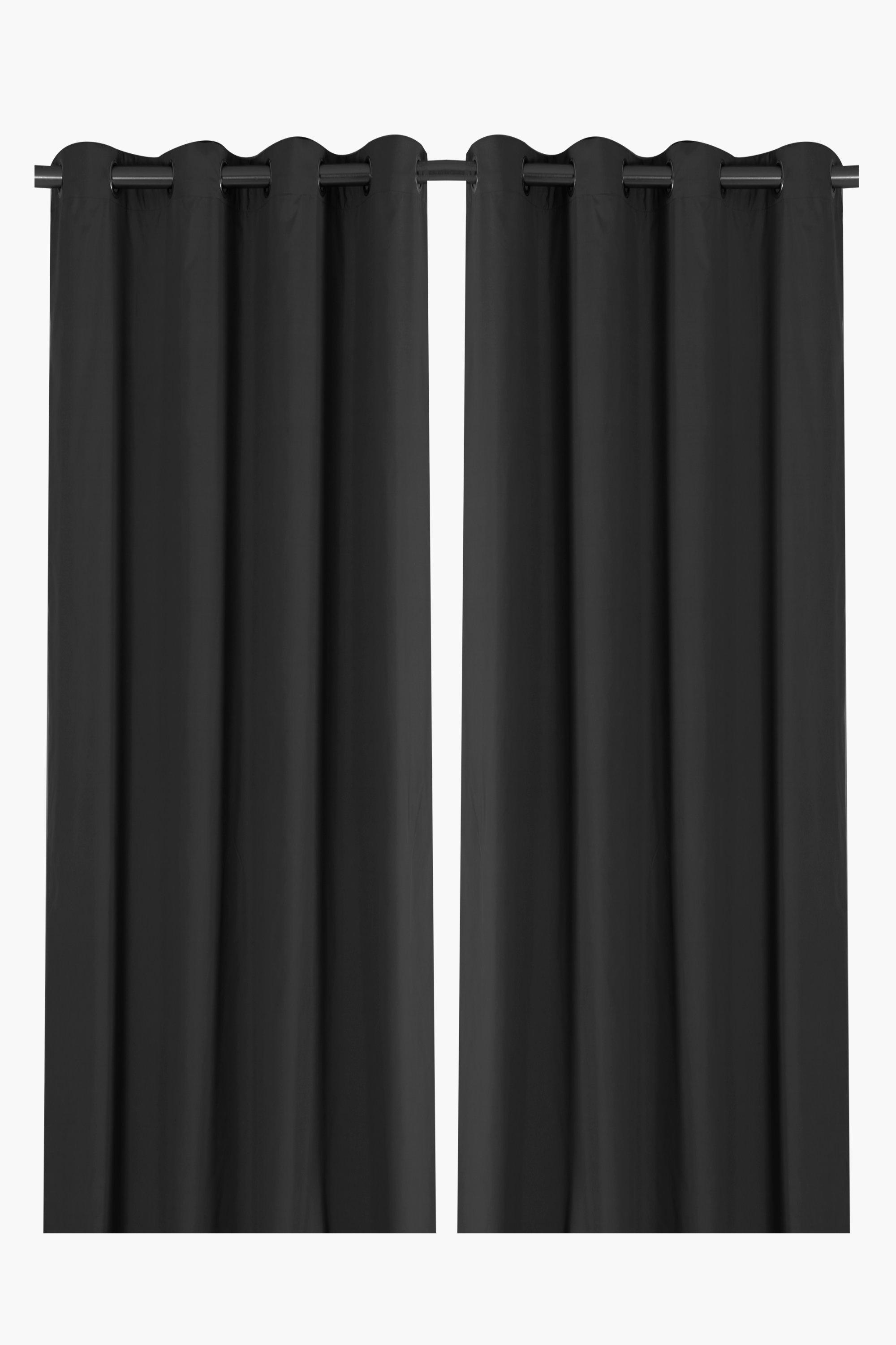 2 Pack Microfibre Eyelet Curtain 140x220cm