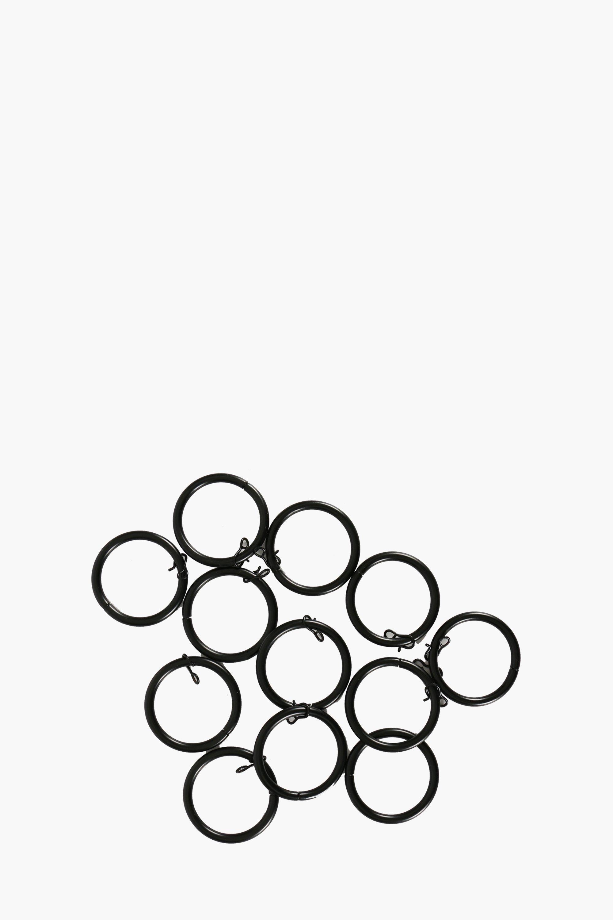 12 Pack Satin Finish Metal Rod Rings 35mm