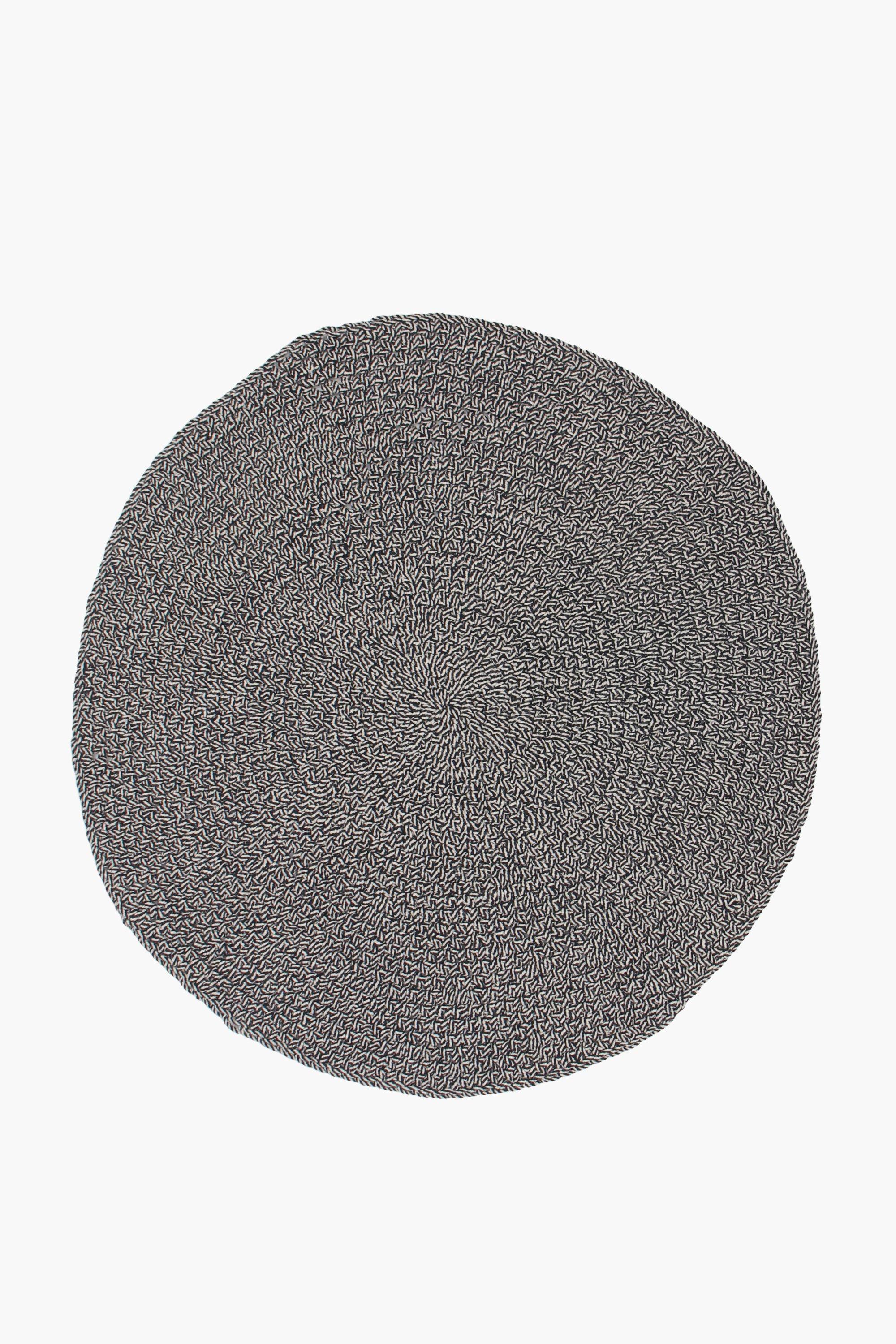Round Rope Weave Knit Rug, 120cm