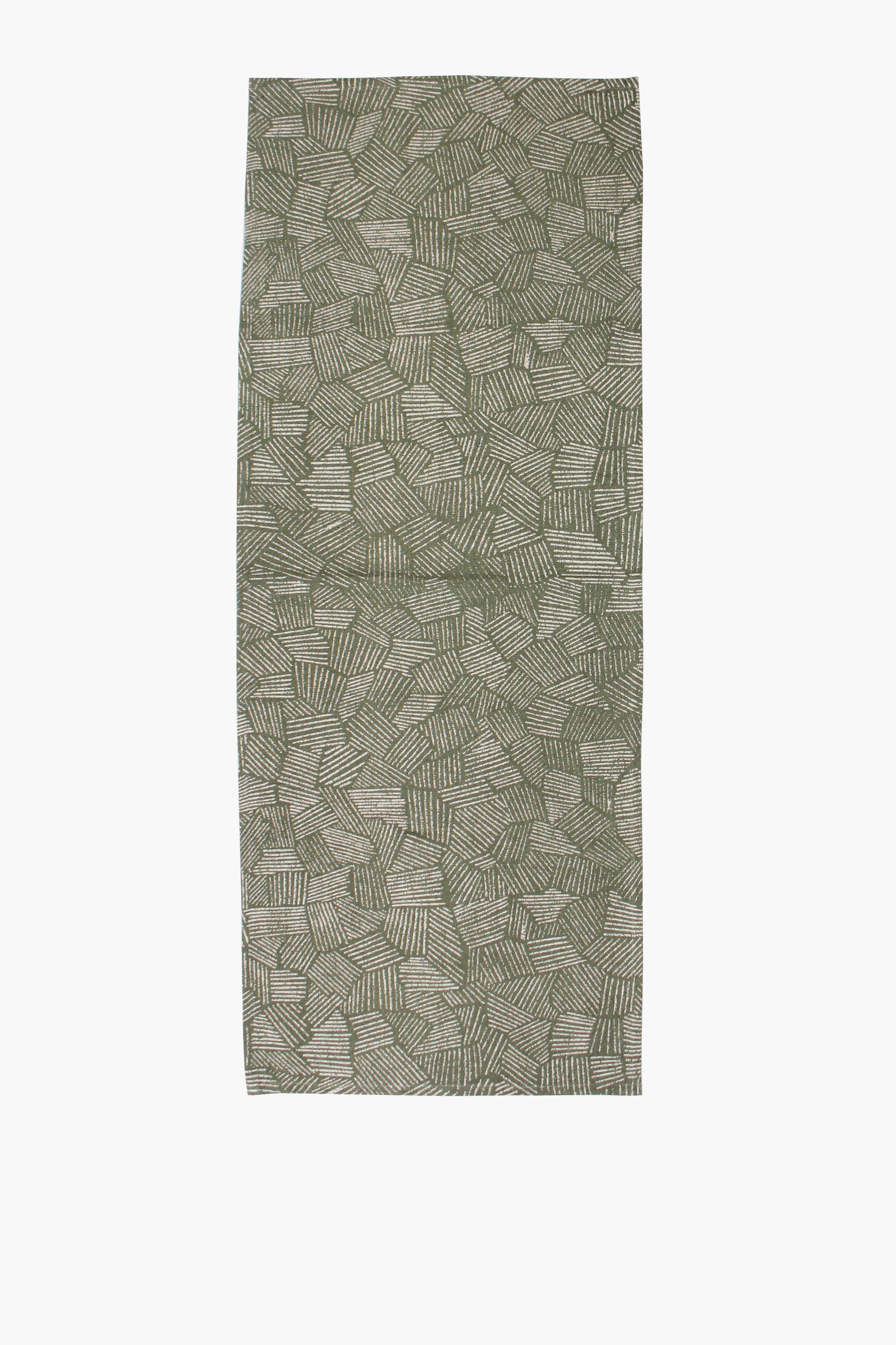 Printed Geometric Runner, 70x200cm