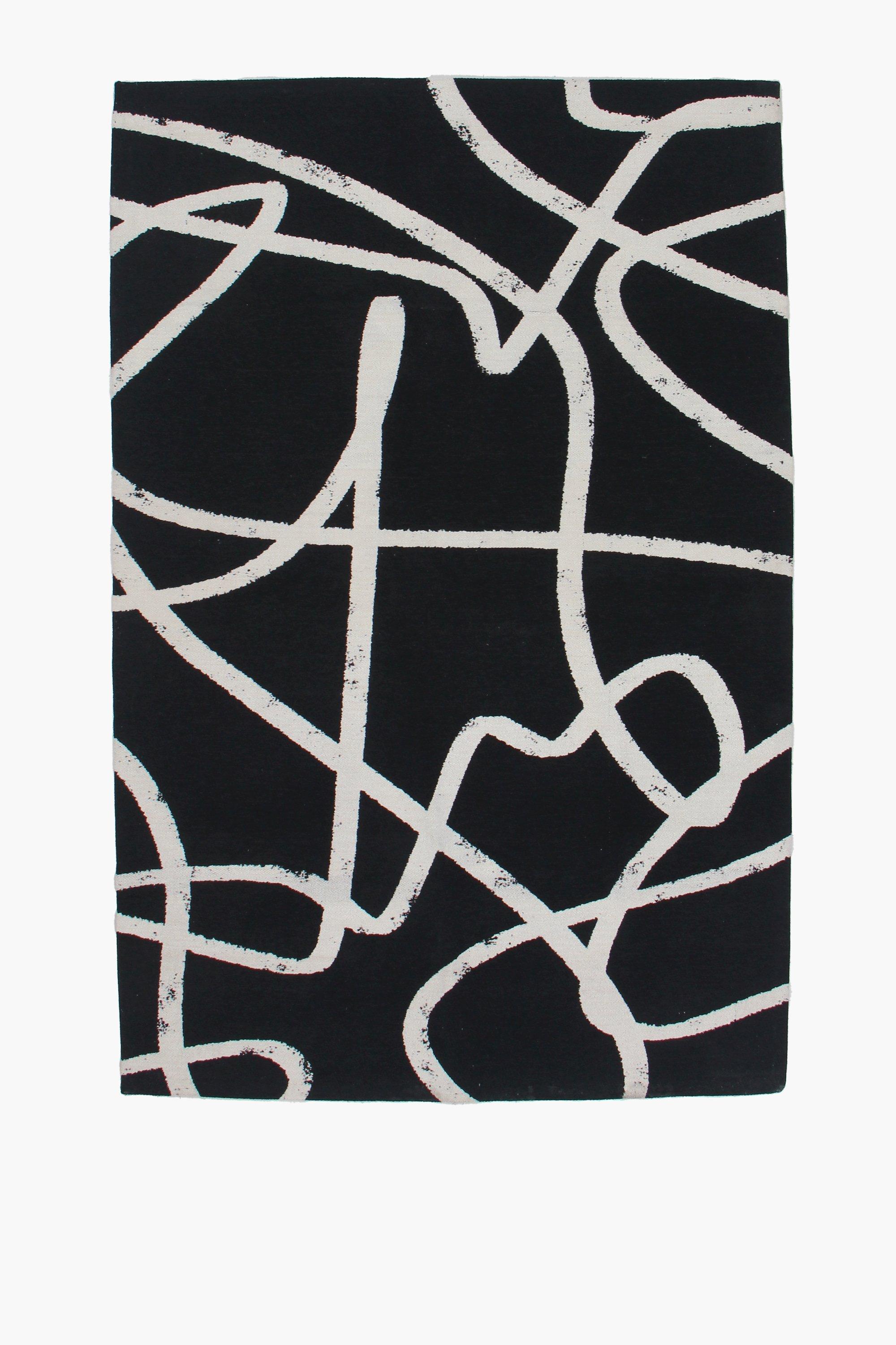 Chenille Squiggle Rug 120x180cm