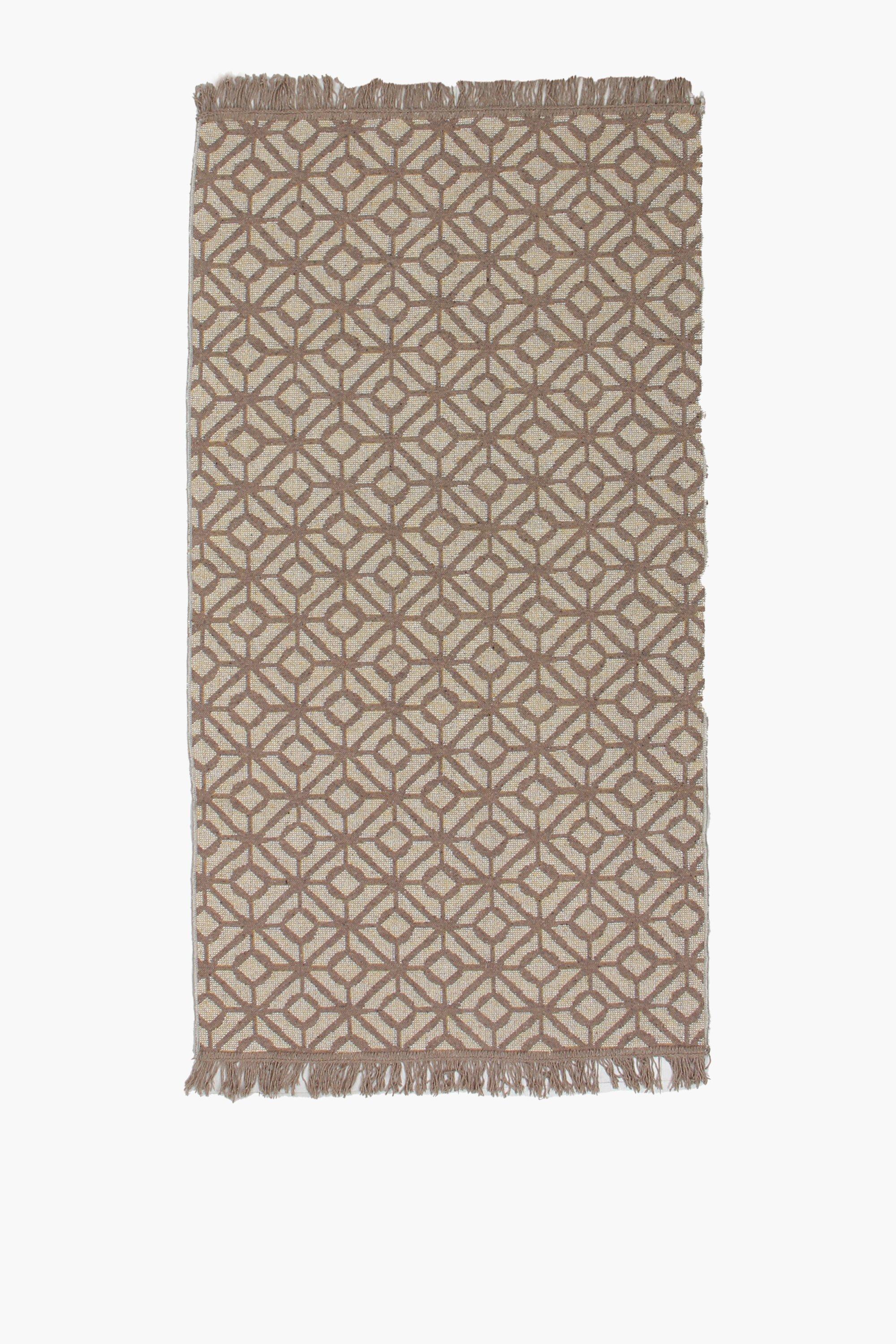 Jacquard Geometric Rug 80x150cm