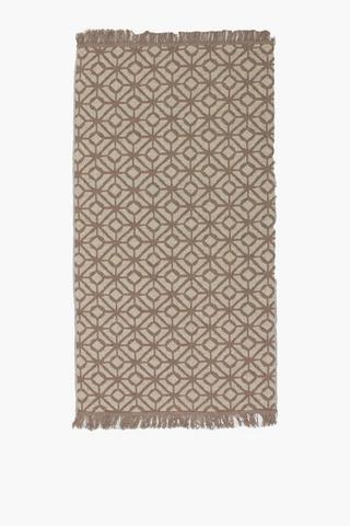 Jacquard Geometric Rug 80x150cm