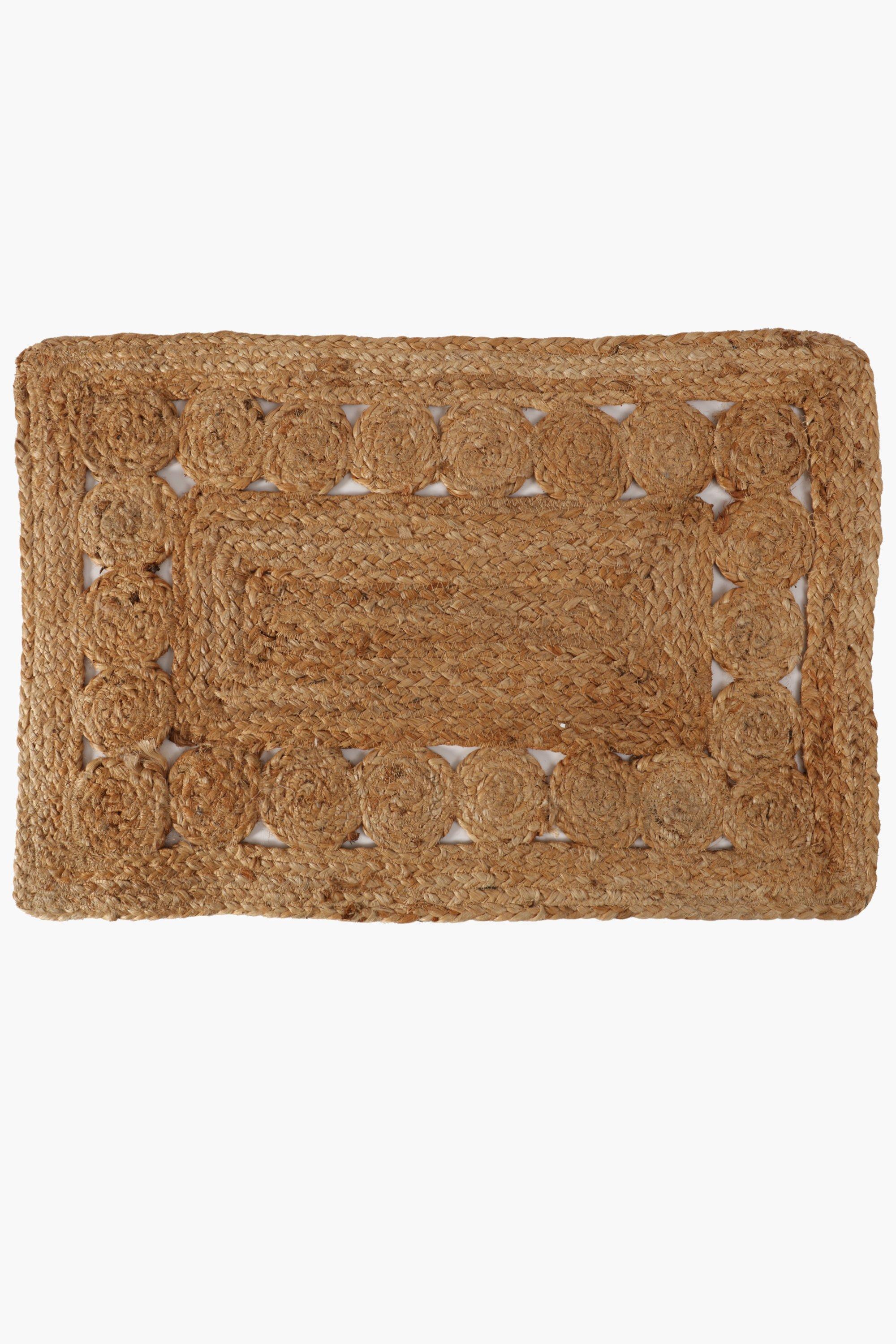 Jute Braided Door Mat, 40x60cm