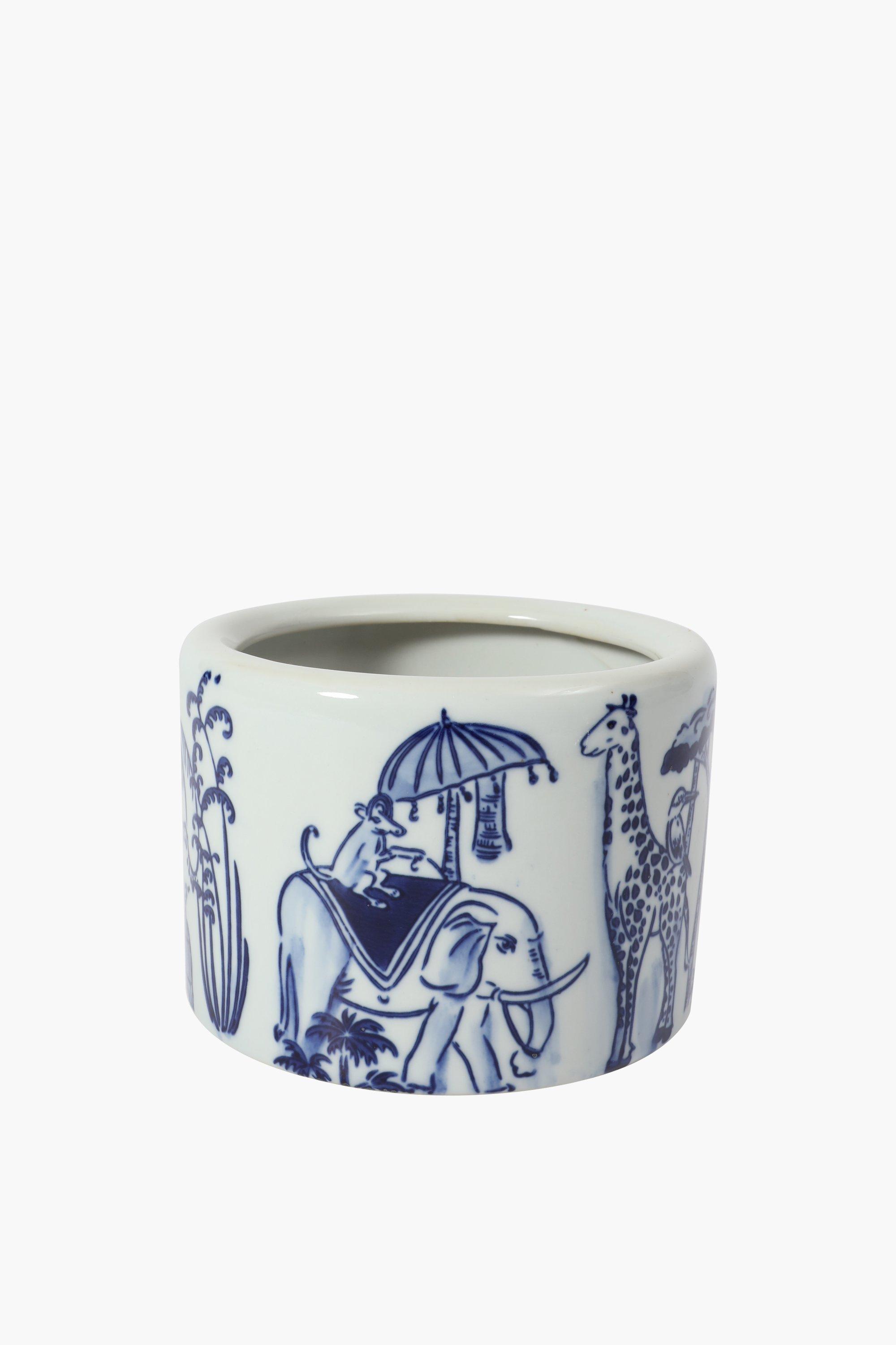 Wildling Delft Ceramic Planter, Small