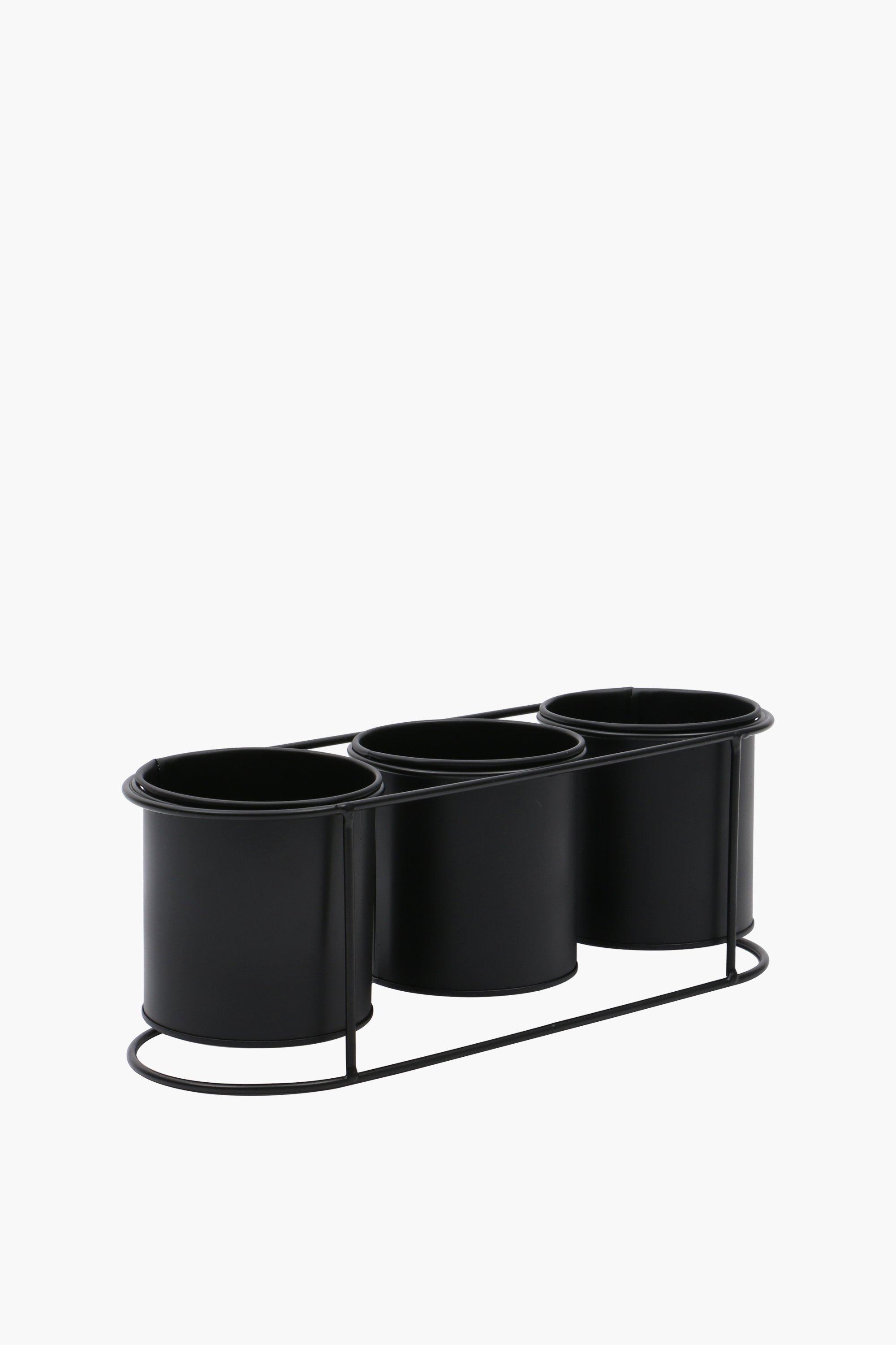 Triple Pot Standing Planter, 11x33cm
