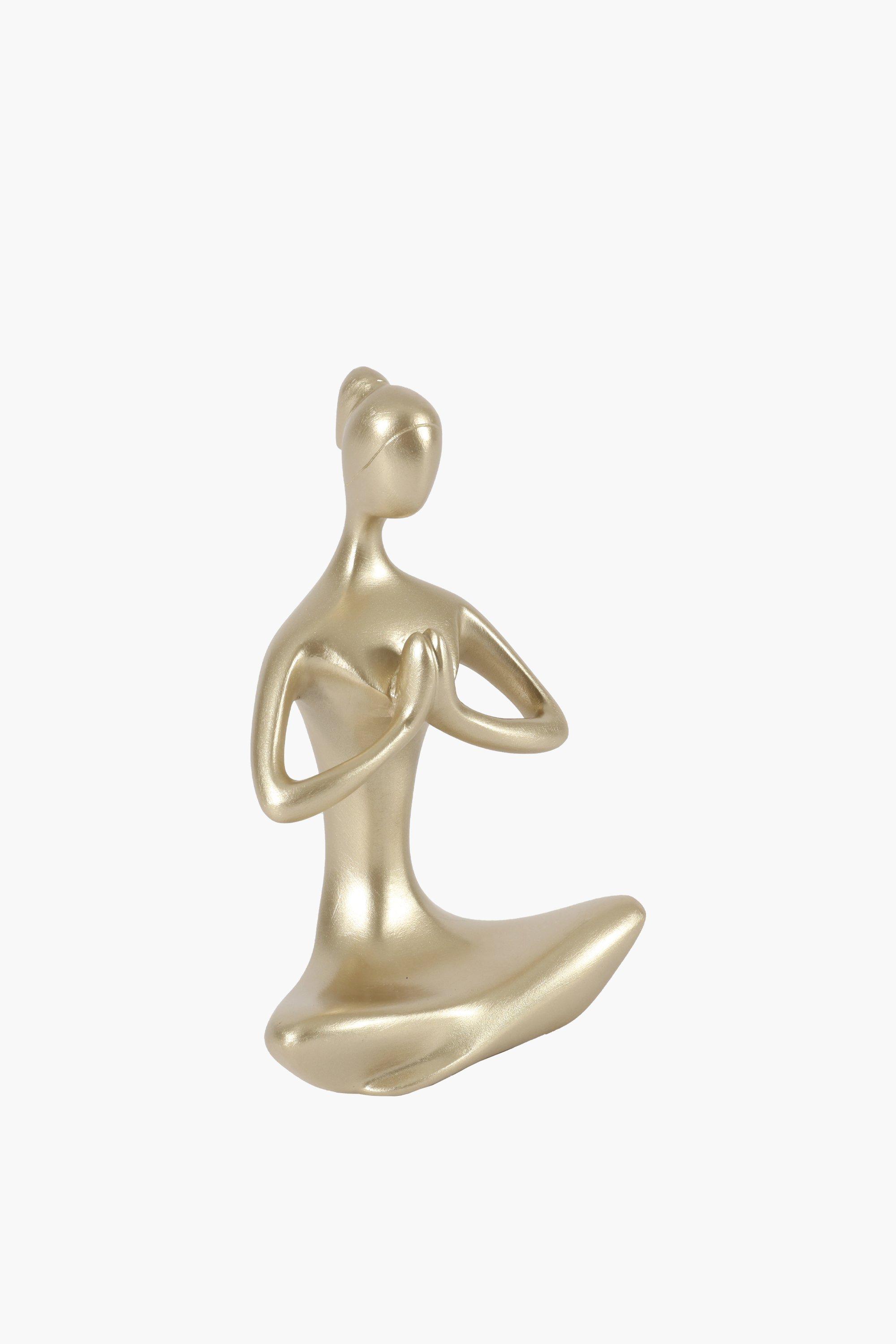 Ceramic Seated Yoga Statue