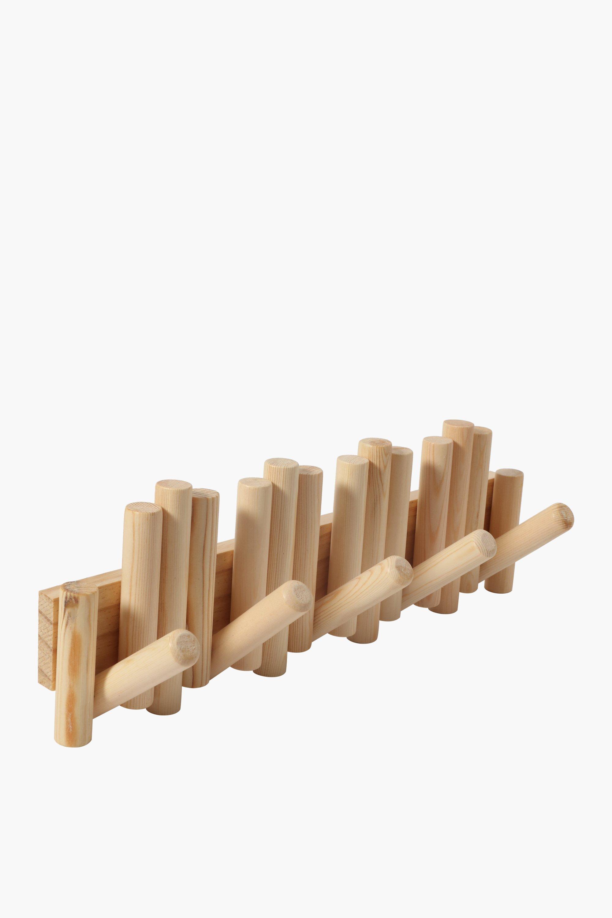 Wooden Fold Out Wall Hooks