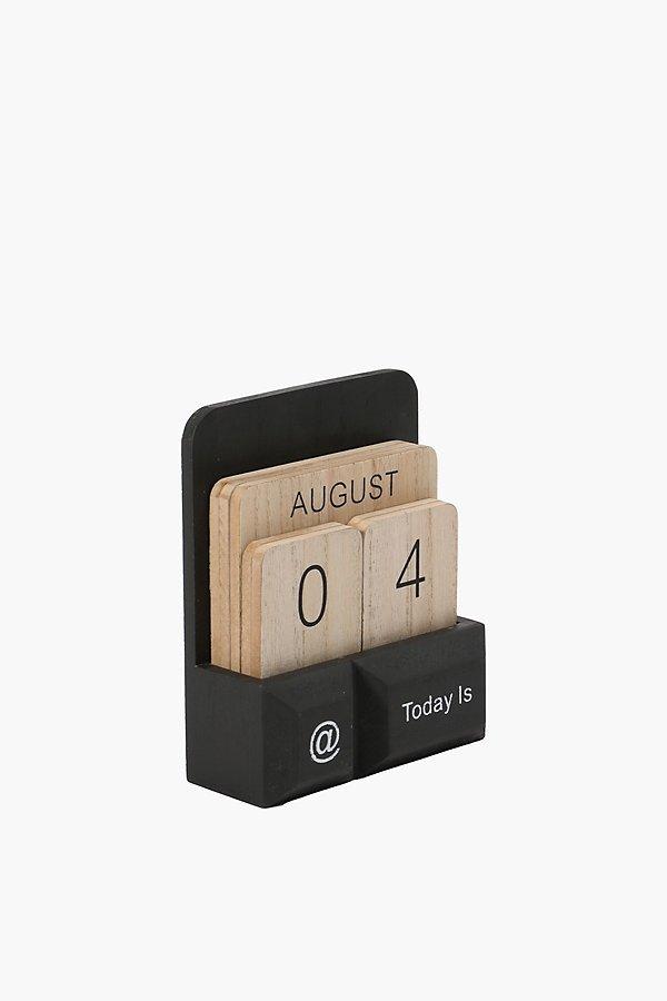 Wooden Card Desk Calendar