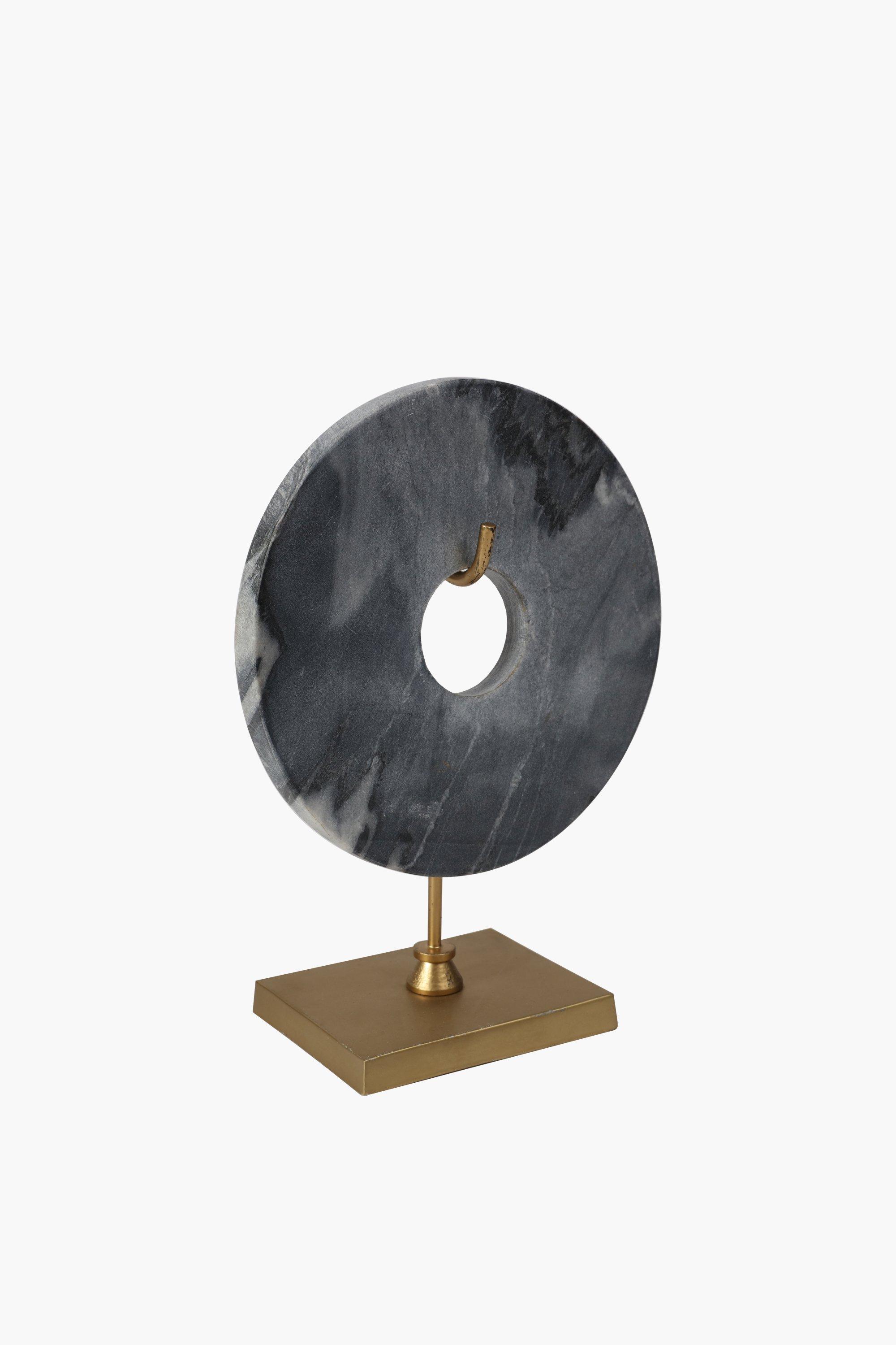 Marble Disc On Plinth