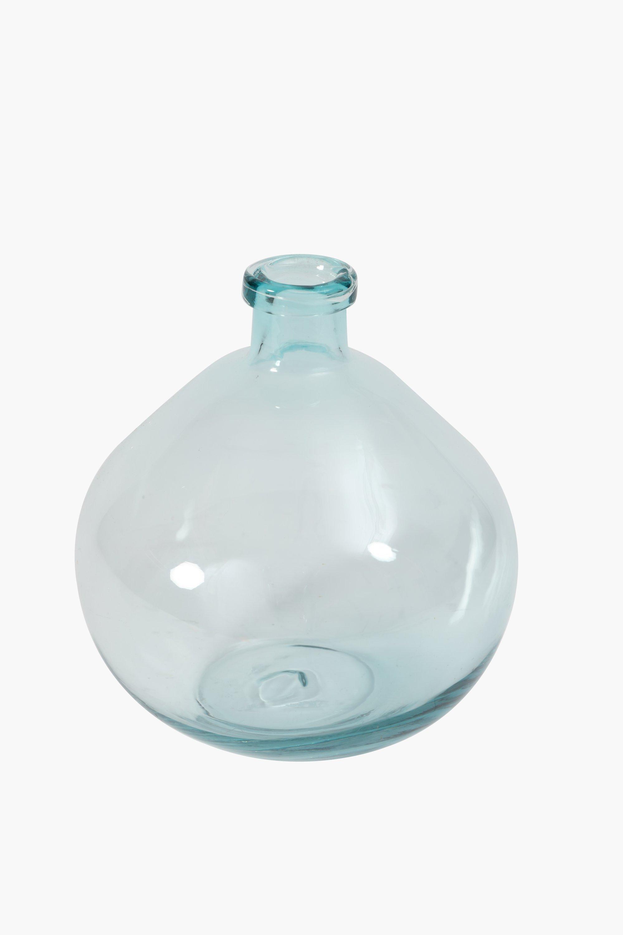 Recycled Glass Bulb Vase
