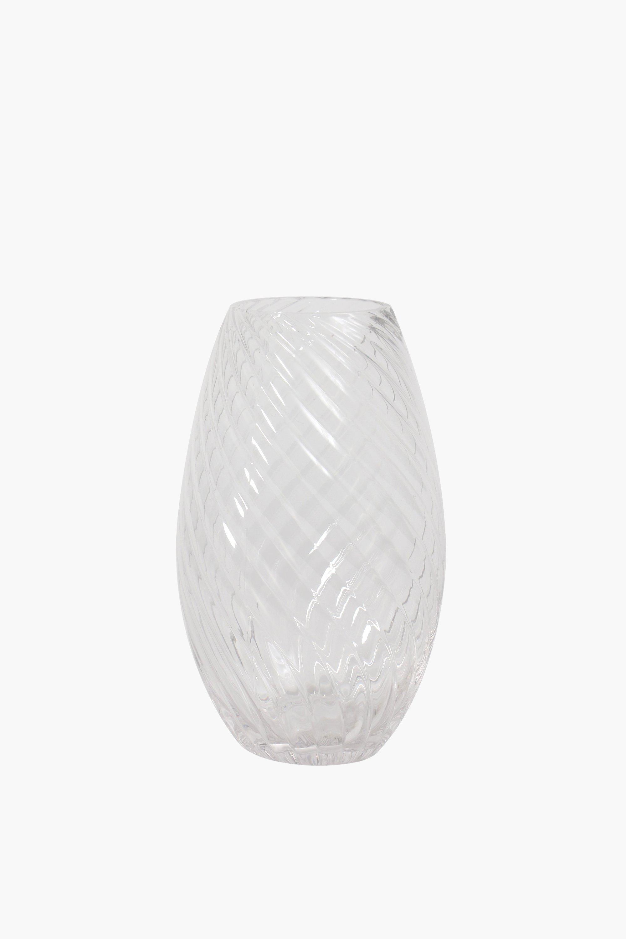 Belly Swirl Glass Vase